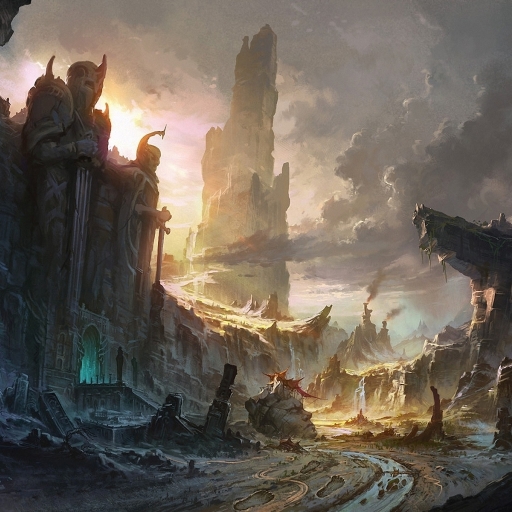 512x512 cliffs, destruction, city 512x512 Resolution Wallpaper, HD ...