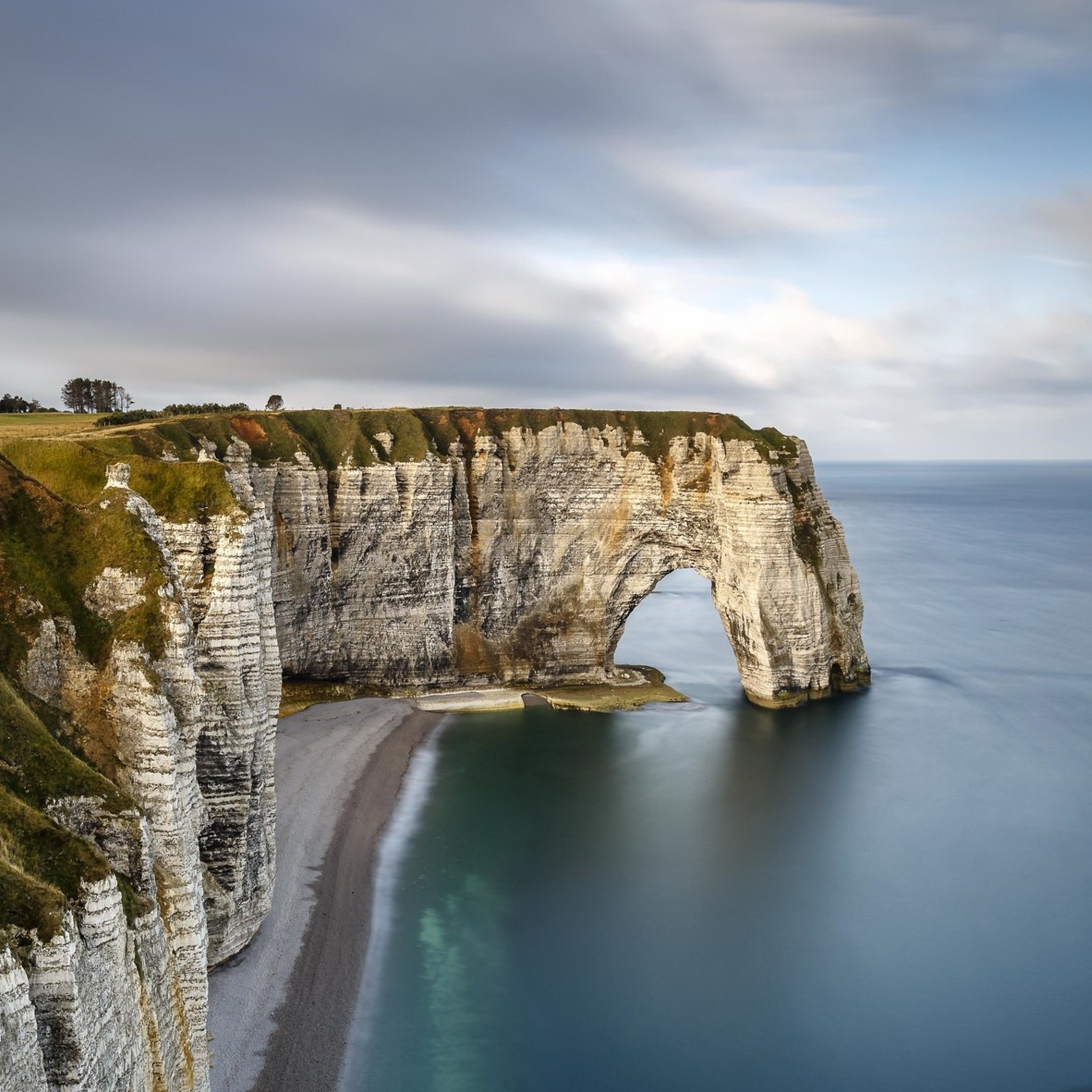 3840x3840 Resolution Coastline HD Normandy Arch 3840x3840 Resolution ...