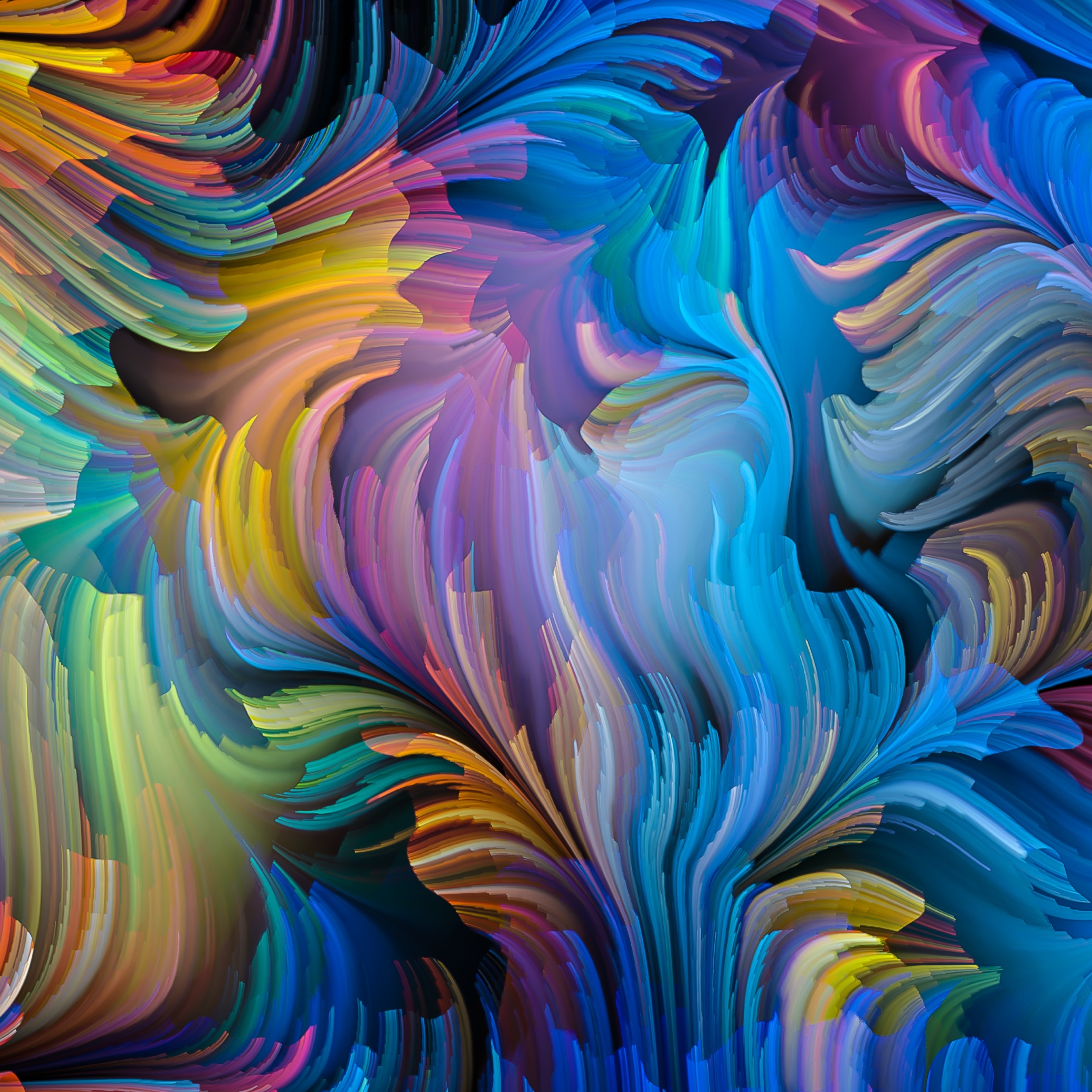5000x5000 Resolution Colorful Brush Art 5000x5000 Resolution Wallpaper ...