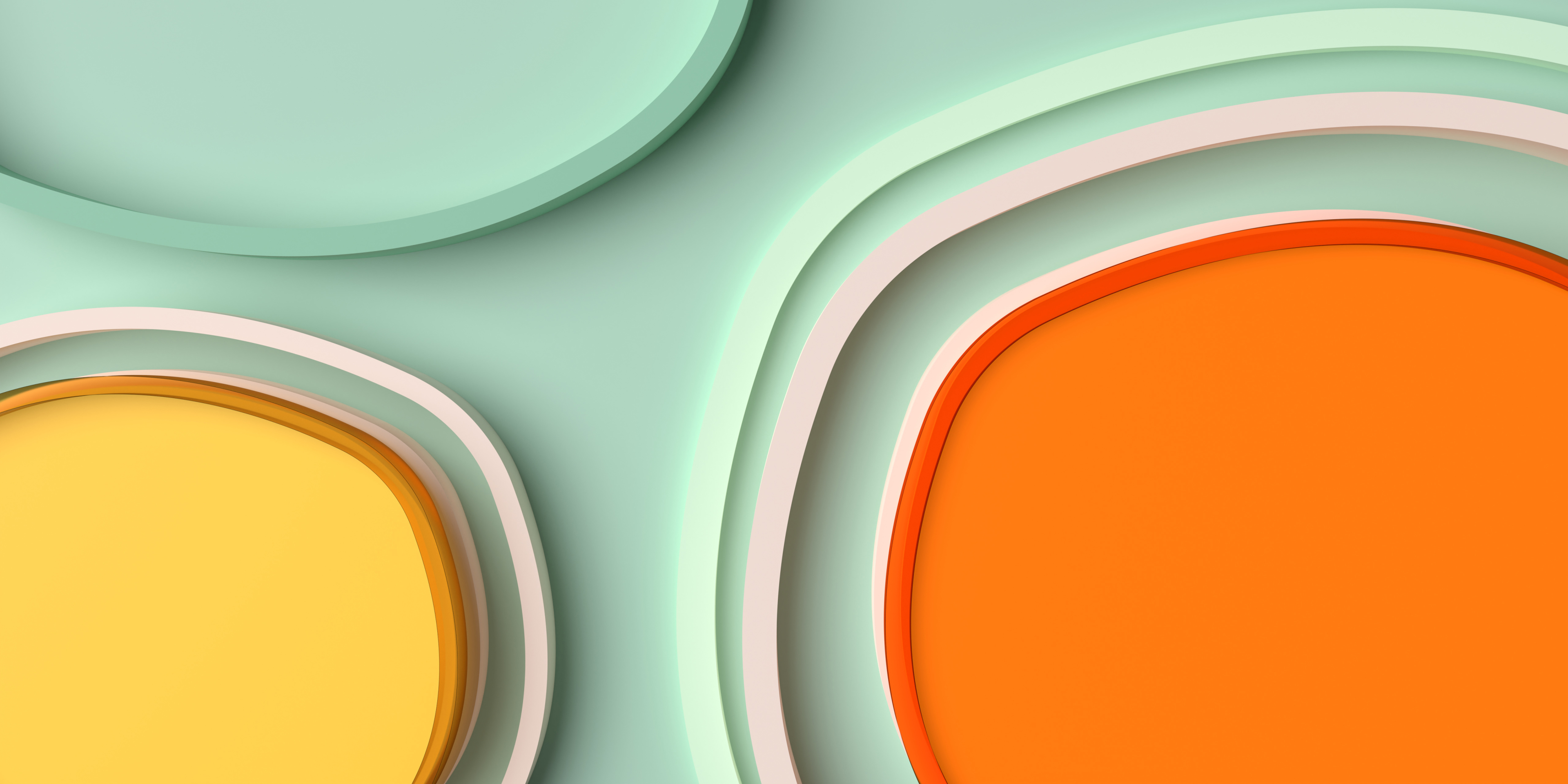 3840x1920 Colorful Minimal 4K Shapes 3840x1920 Resolution Wallpaper, HD ...