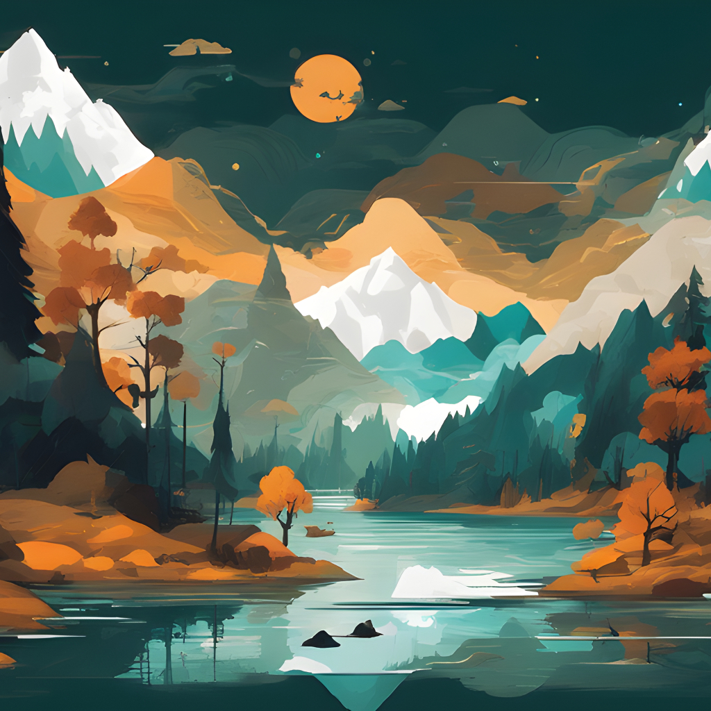 1024x1024 Resolution Colorful Mountains 4K AI Art 1024x1024 Resolution ...