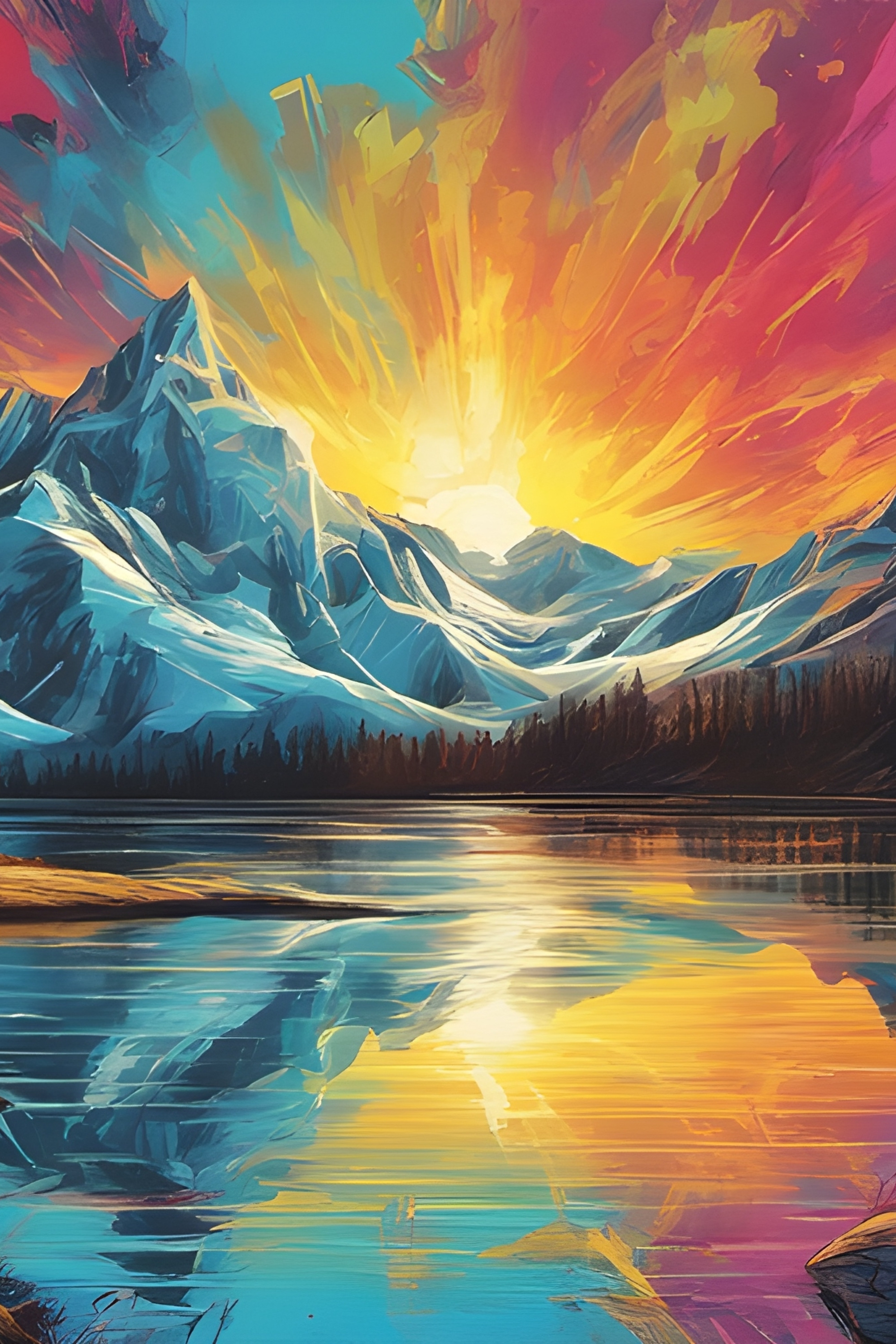 4000x6000 Resolution Colorful Sunset 4K Mountains 4000x6000 Resolution ...