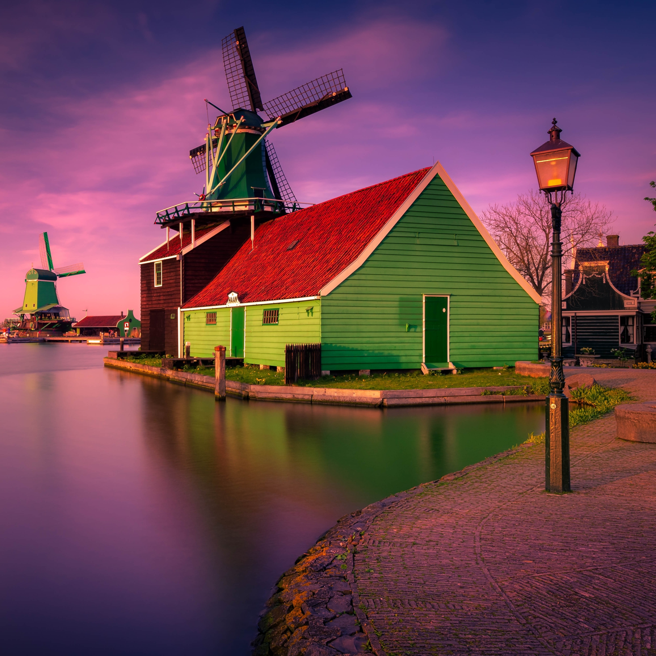 2480x2480 Resolution Colorful Village Home Netherlands 2480x2480 ...