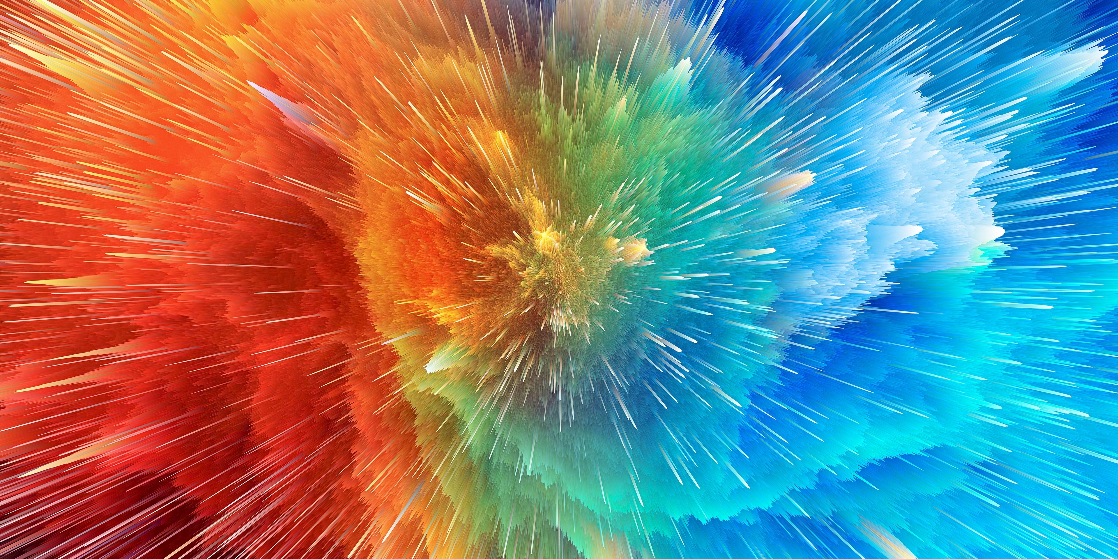 3840x1920 Resolution Colors 4k Explosion 3840x1920 Resolution Wallpaper ...