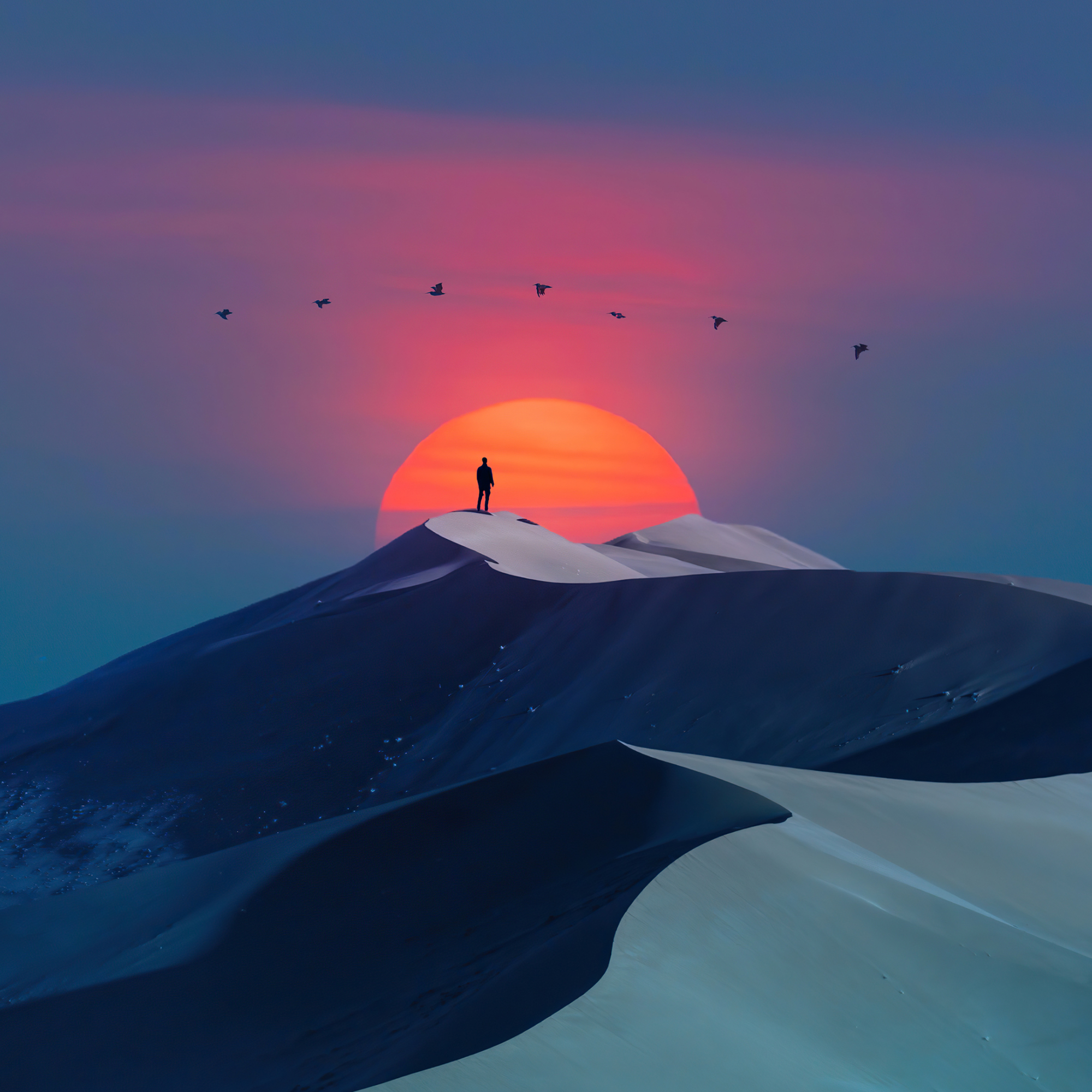 2000x2000 Resolution Cool Artistic Desert 4k 2000x2000 Resolution ...