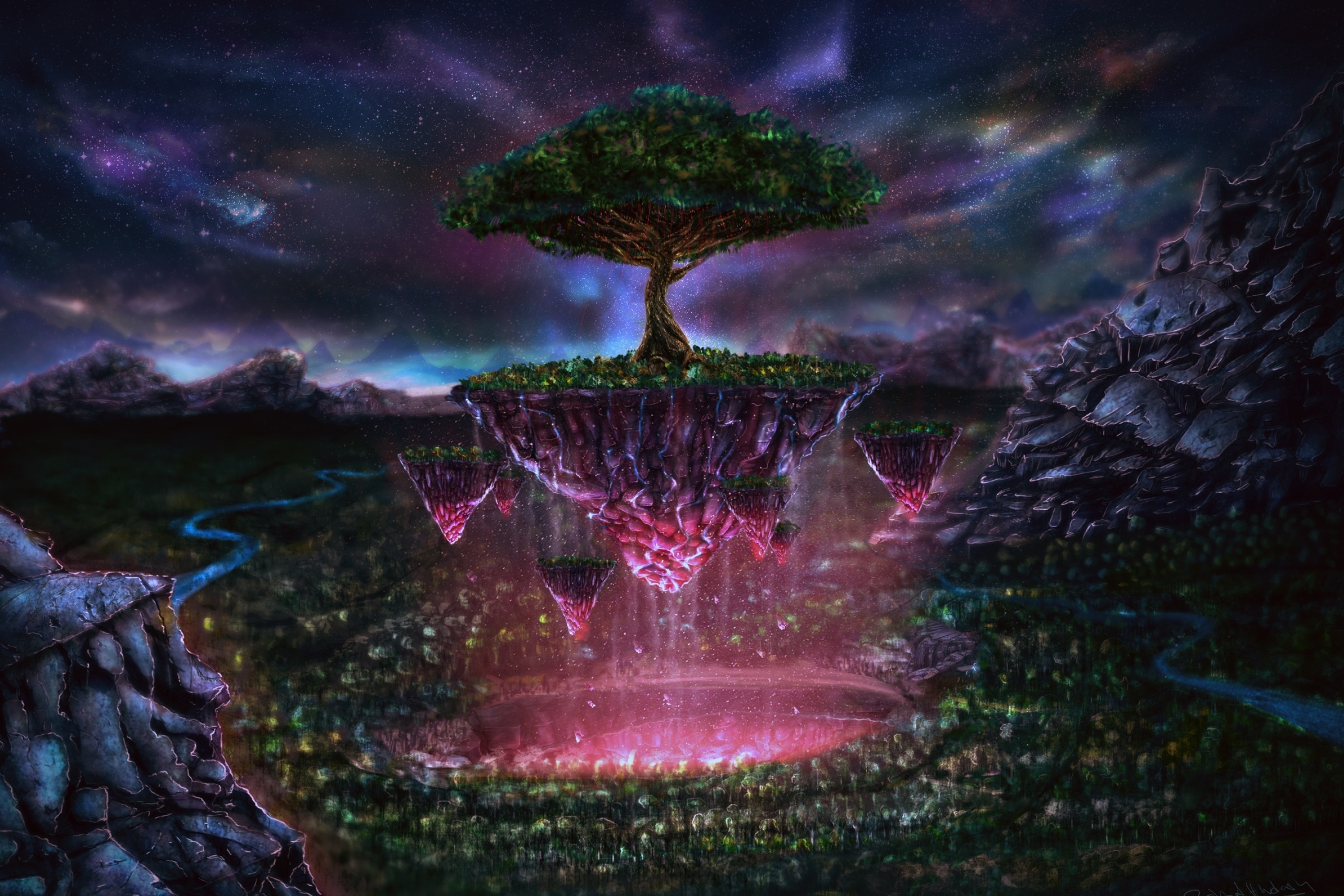 3000x2000 Cool Floating Island 3000x2000 Resolution Wallpaper, HD ...