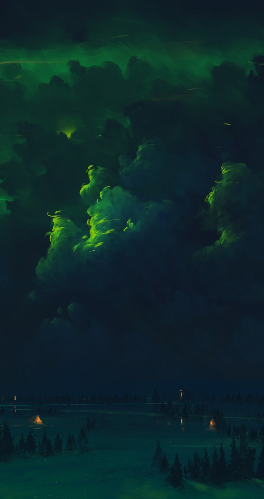 1082x2042 Resolution Cool Forest Illustration 1082x2042 Resolution ...