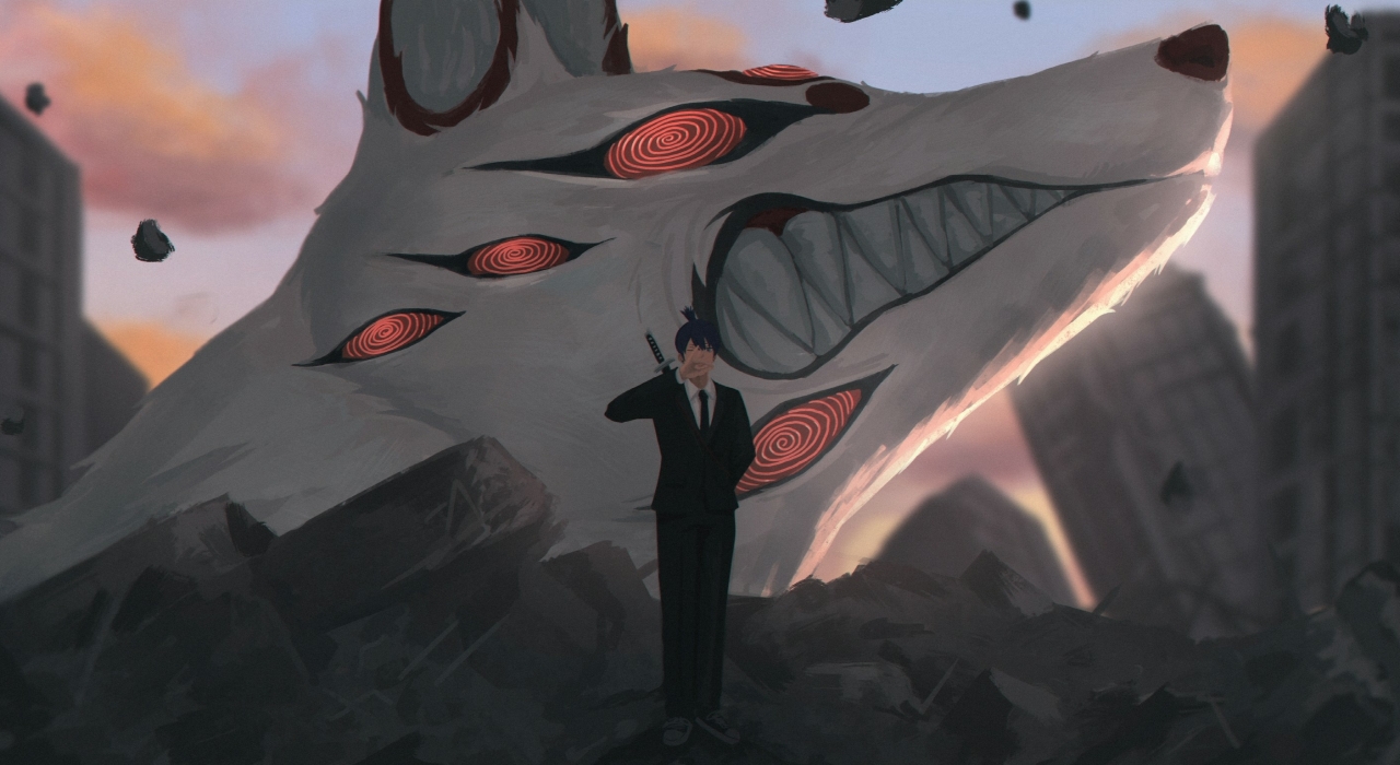 1280x700 Cool Fox Devil Art Chainsaw Man 1280x700 Resolution Wallpaper ...
