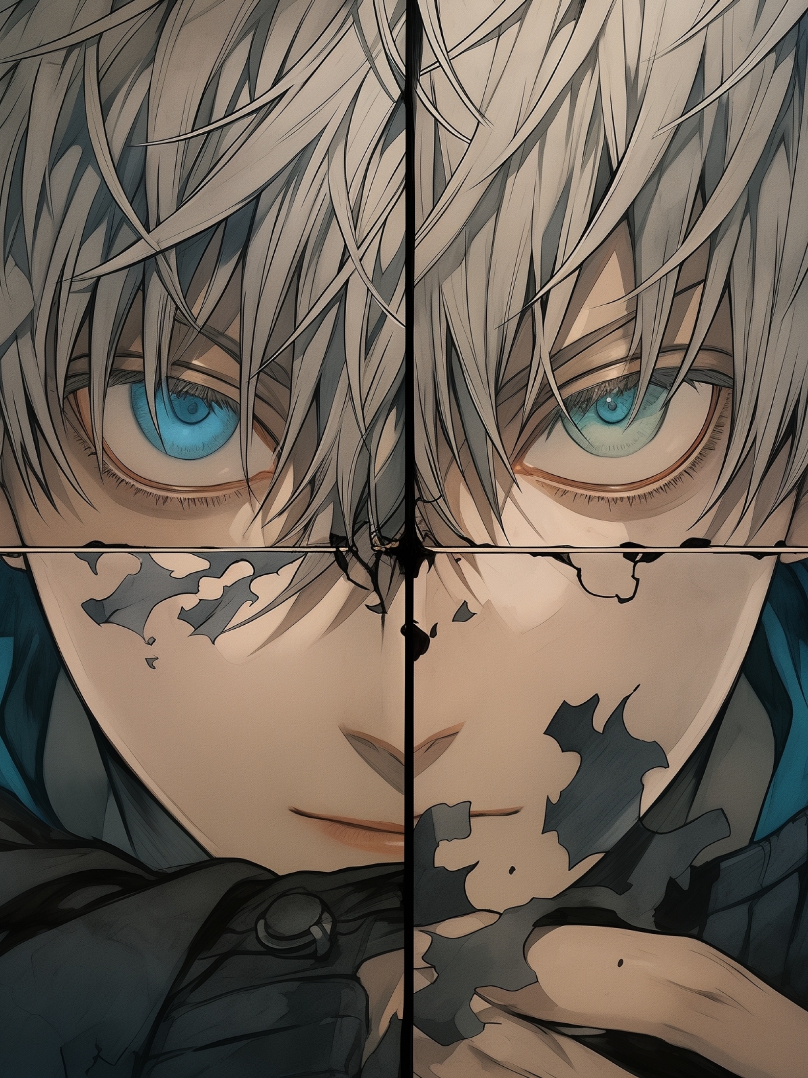 1650x2200 Resolution Cool Jujutsu Kaisen HD Satoru Gojo Anime Art ...