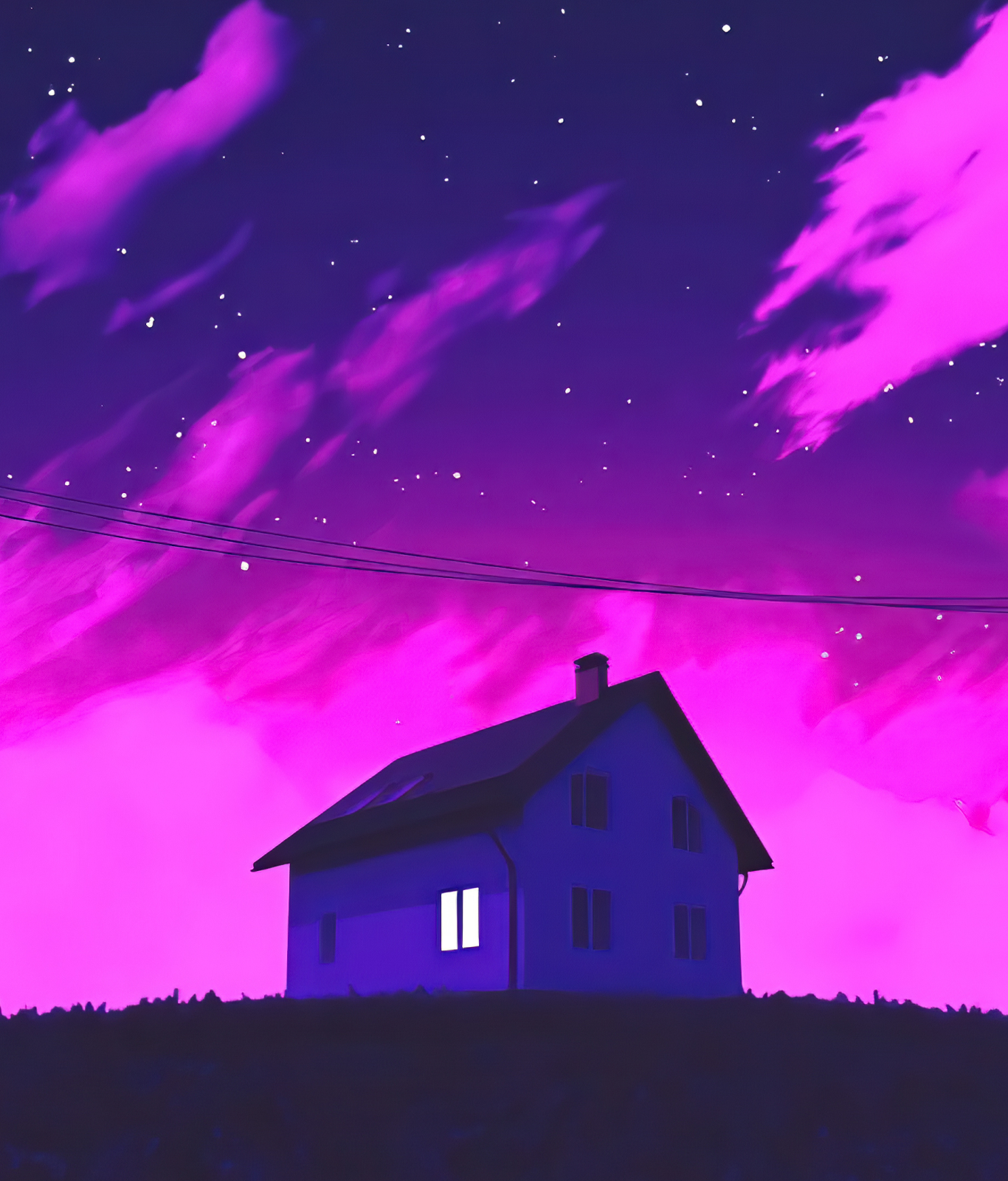 1366x1600 Resolution Cool Lonely House Art 1366x1600 Resolution ...