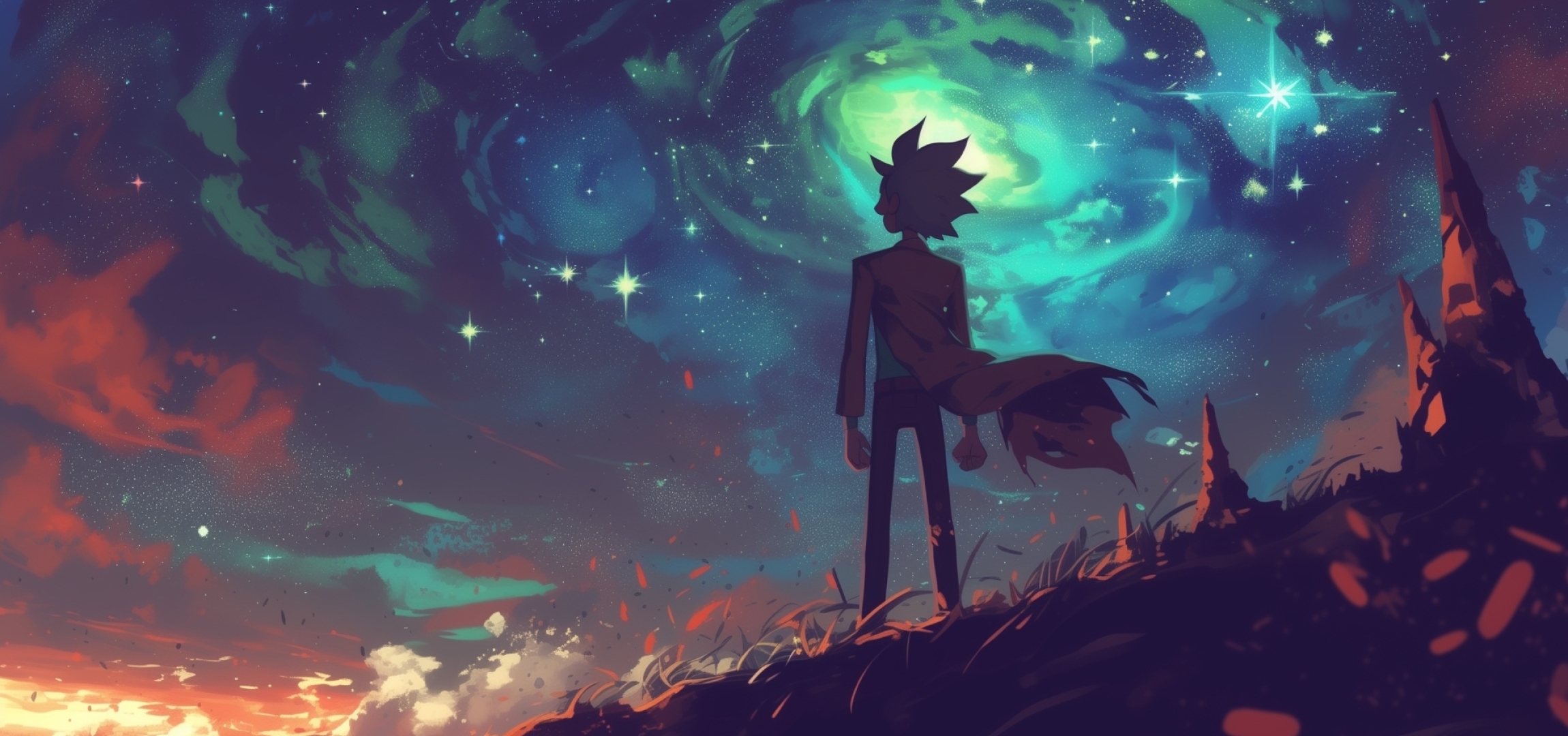 2300x1080 Resolution Cool Rick Sanchez Galaxy 2300x1080 Resolution ...
