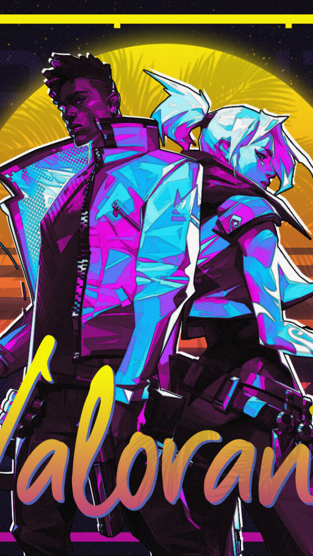 640x1136 Resolution Cool Valorant Neon 2020 iPhone 5,5c,5S,SE ,Ipod ...