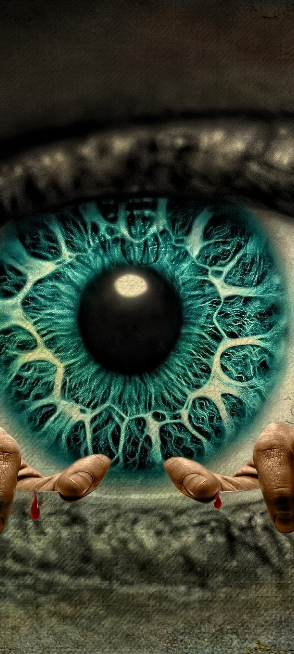 1220x2712 Resolution Creepy Blue Eye 1220x2712 Resolution Wallpaper ...
