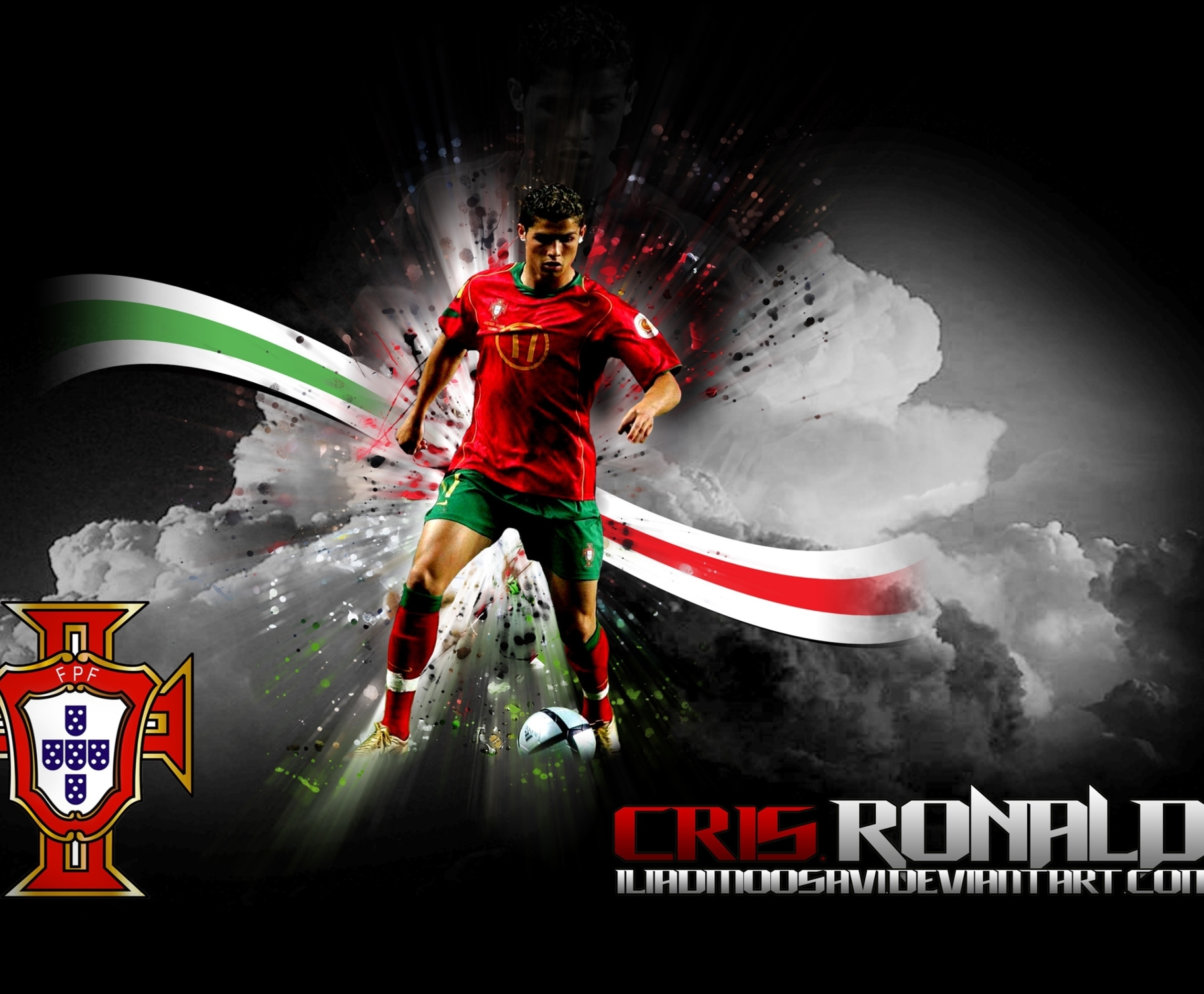 2520x2080 Resolution cristiano ronaldo, ball, footballer 2520x2080 ...