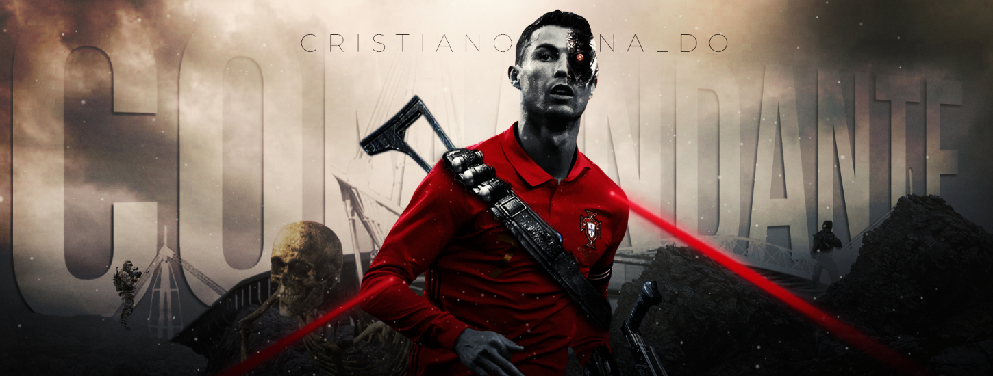 1450x550 Cristiano Ronaldo x Terminator 1450x550 Resolution Wallpaper ...