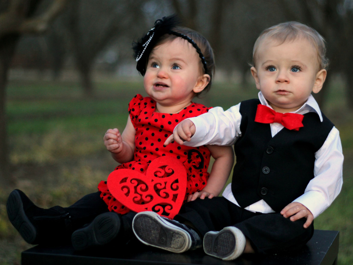 1200x900 Resolution Cute Twin Babies Background Poster 1200x900 ...