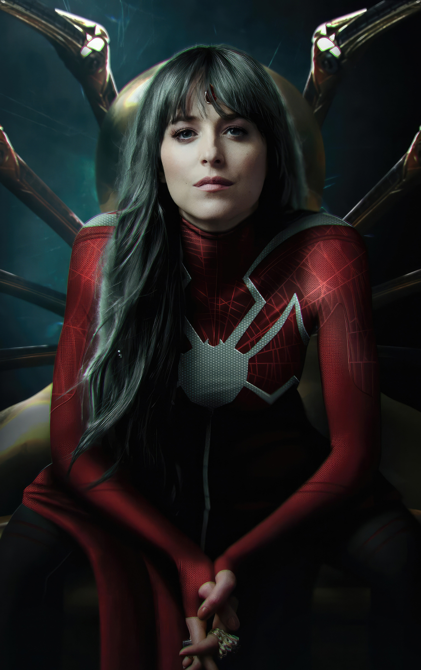 840x1336 Resolution Dakota Johnson as Spider Woman HD Madame Web ...