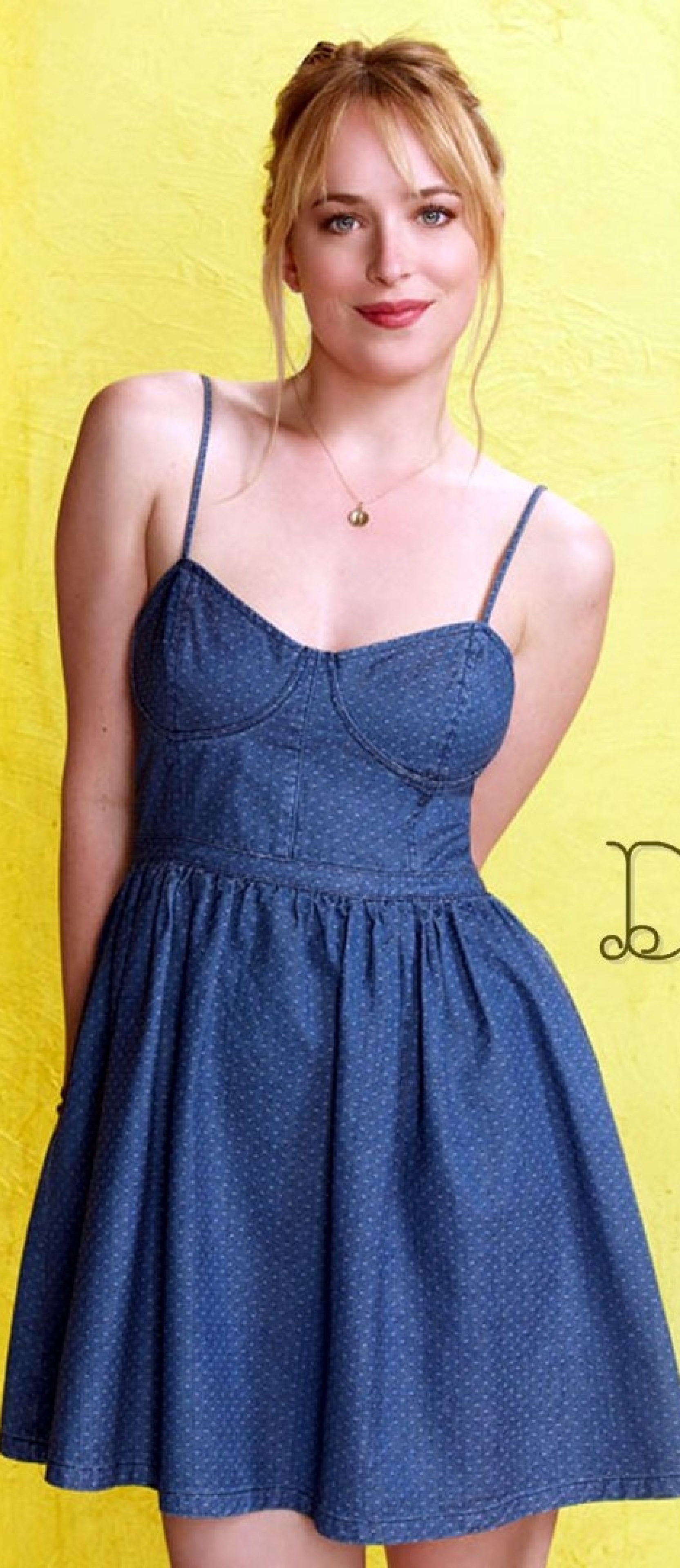 1664x3840 Resolution Dakota Johnson Blue Dress 1664x3840 Resolution ...