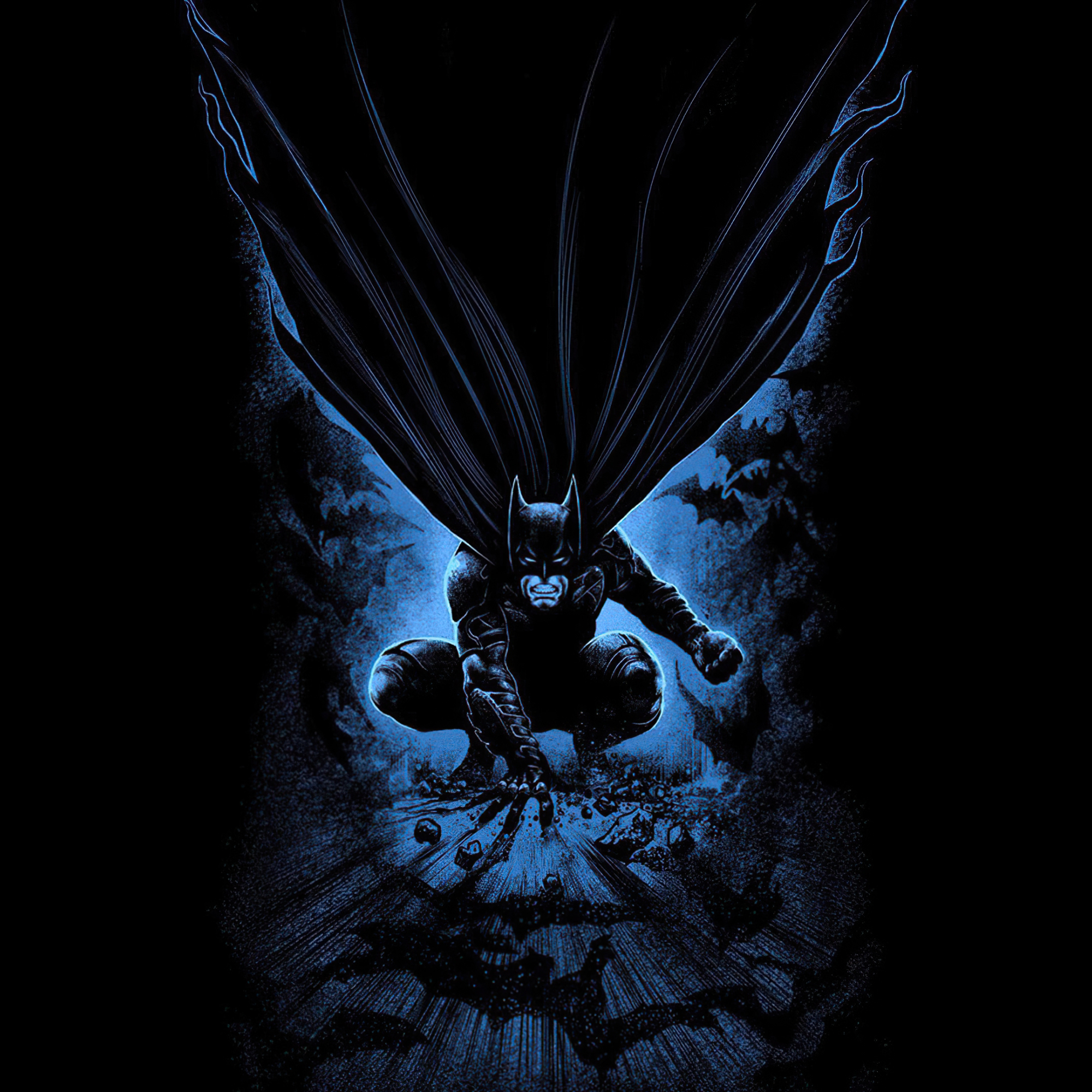 2000x2000 Resolution Dark Batman Art 2000x2000 Resolution Wallpaper ...