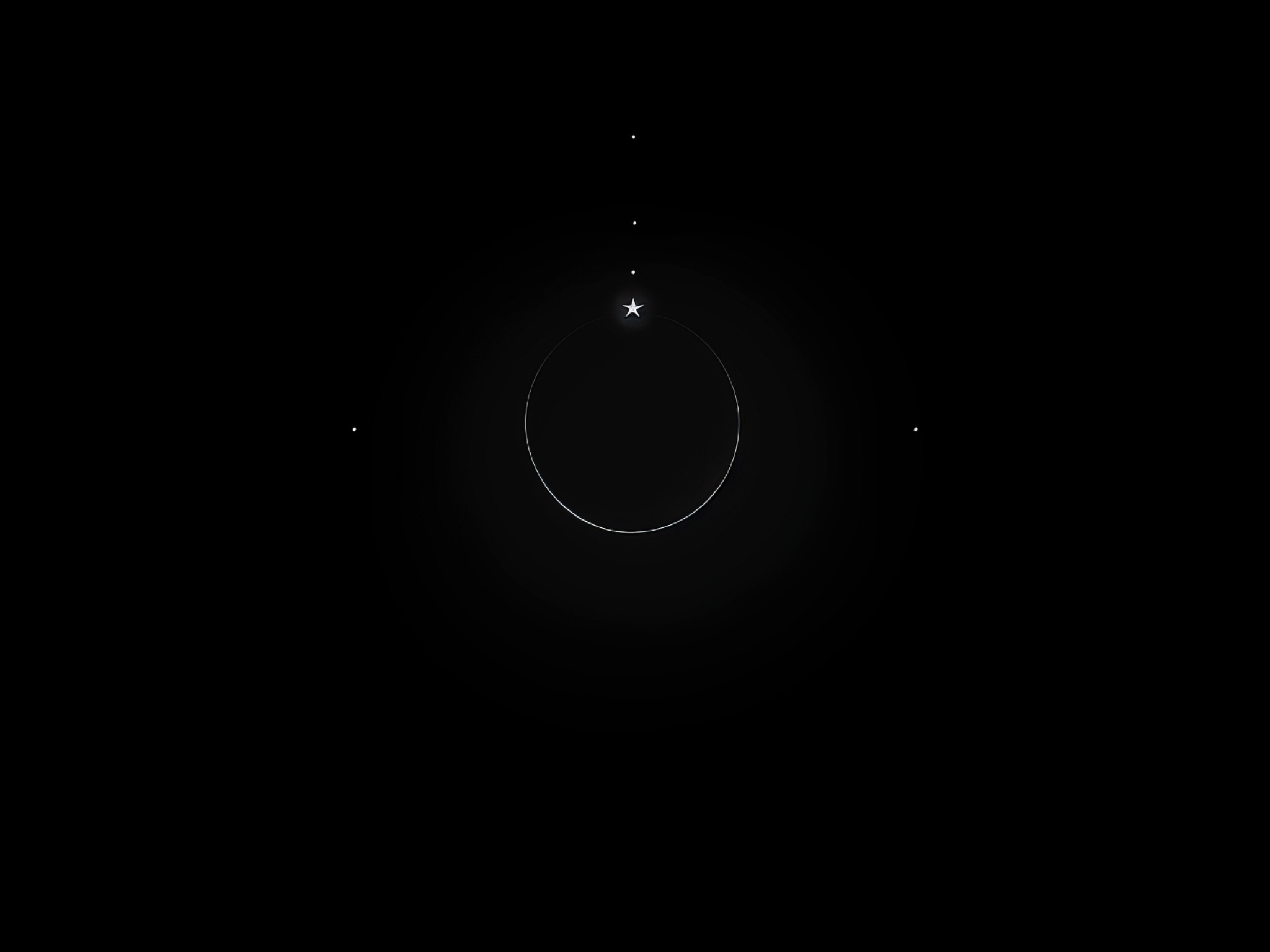 2048x1536 Resolution Dark Night HD Moon and Star Aligned 2048x1536 ...