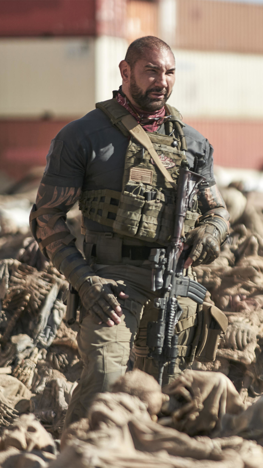 1081x1920 Resolution Dave Bautista in the Movie Army of the Dead ...