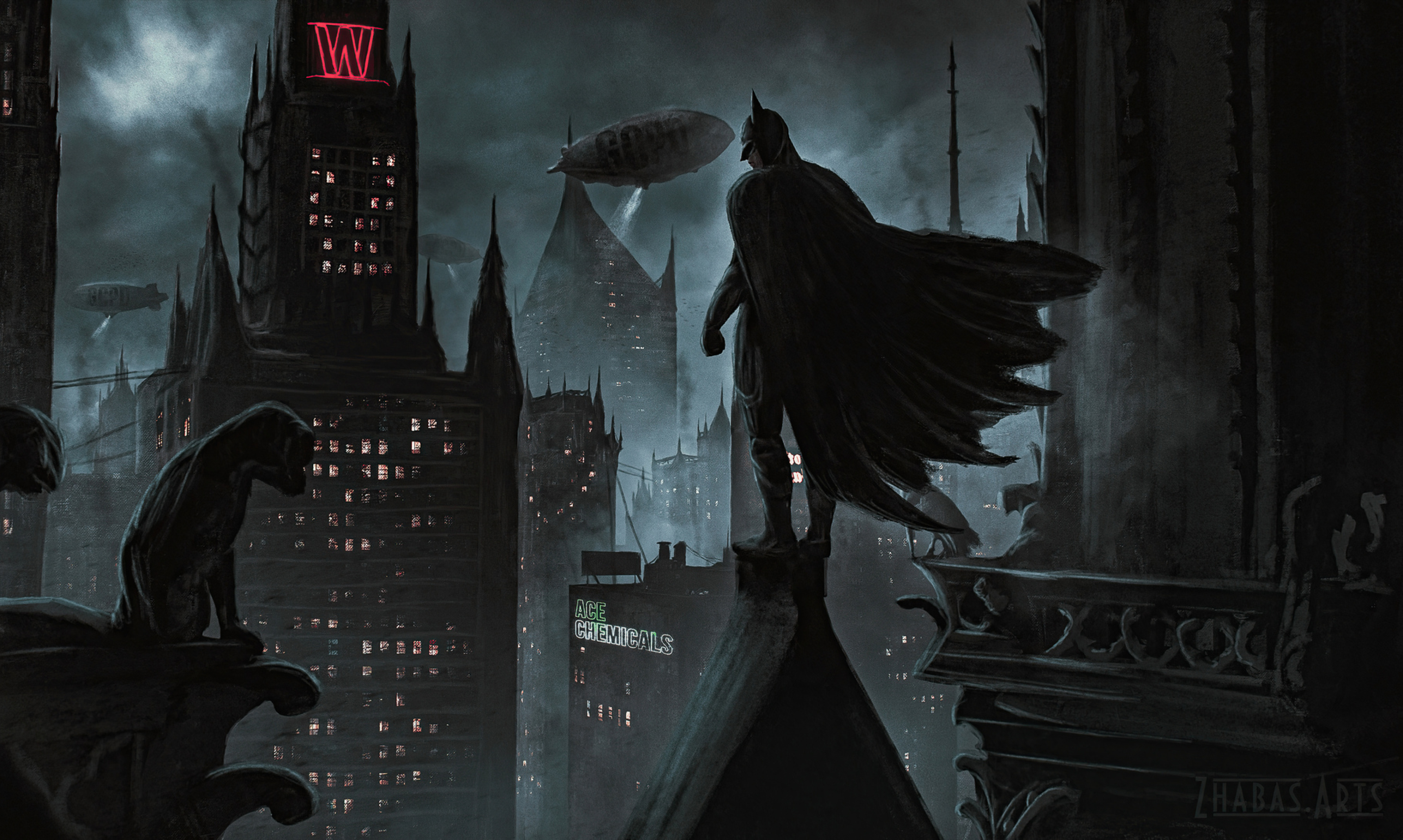 3840x2300 DC Superhero Batman Art 3840x2300 Resolution Wallpaper, HD ...