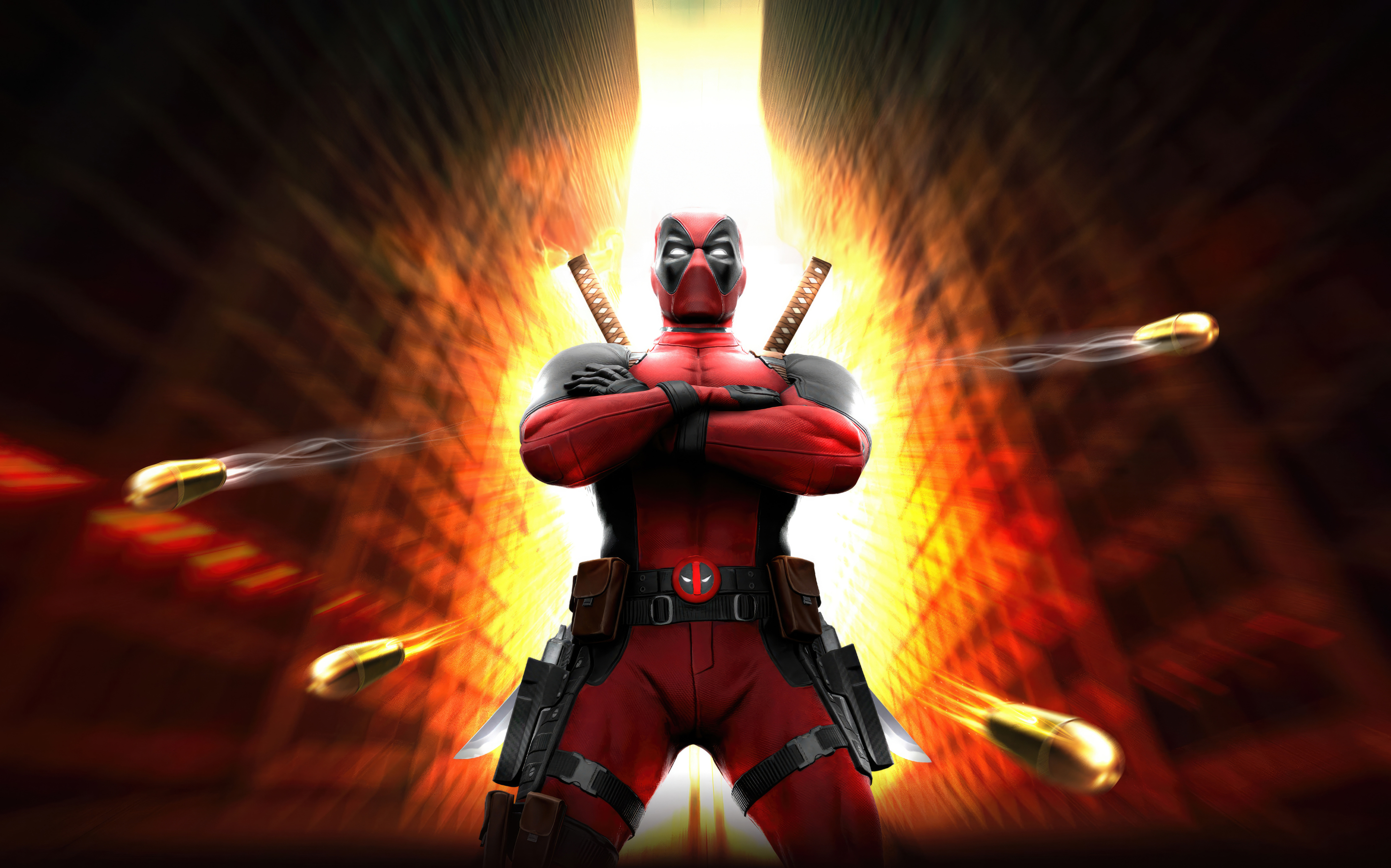 2960x1848 Resolution Deadpool Action Pose 2960x1848 Resolution ...