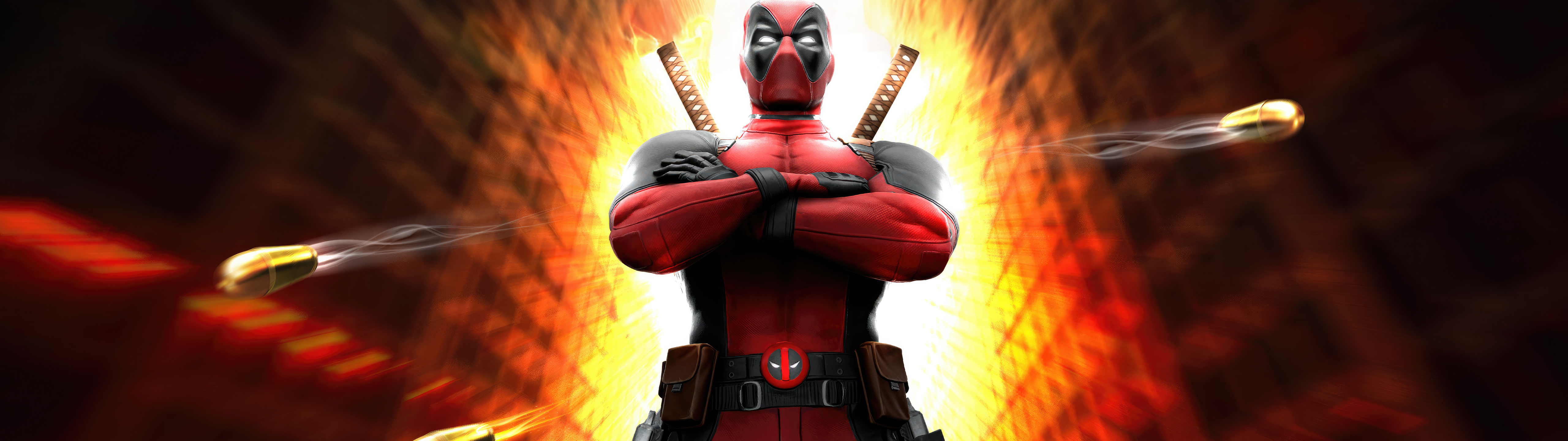 5120x1440 Resolution Deadpool Action Pose 5120x1440 Resolution ...