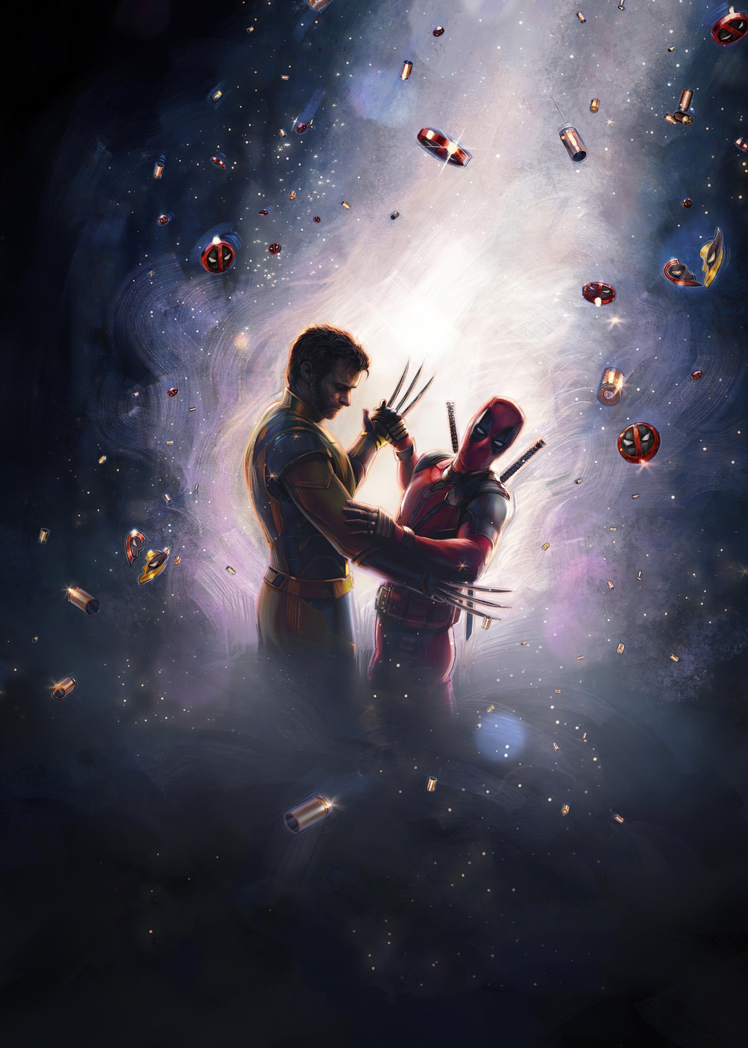 1536x2152 Resolution Deadpool & Wolverine Love and Friendship in Portal ...