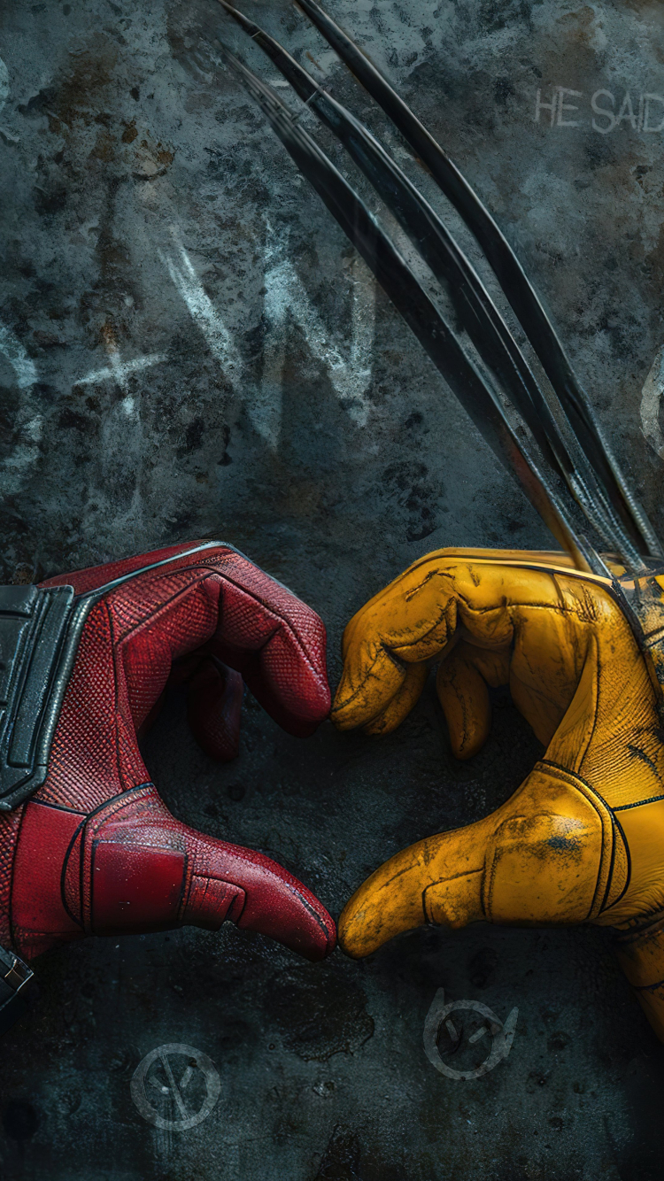 750x1334 Resolution Deadpool & Wolverine Love Poster iPhone 6, iPhone ...