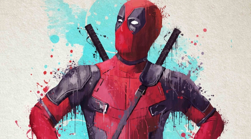 864x480 Resolution Deadpool Splash Art 864x480 Resolution Wallpaper ...