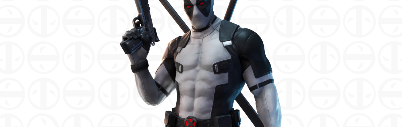 1400x442 Resolution Deadpool White Suit X-Force Fortnite 1400x442 ...