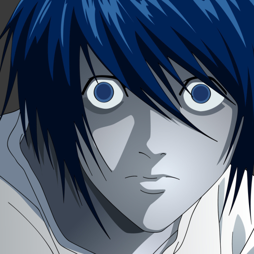 512x512 death note, l, face 512x512 Resolution Wallpaper, HD TV Series ...