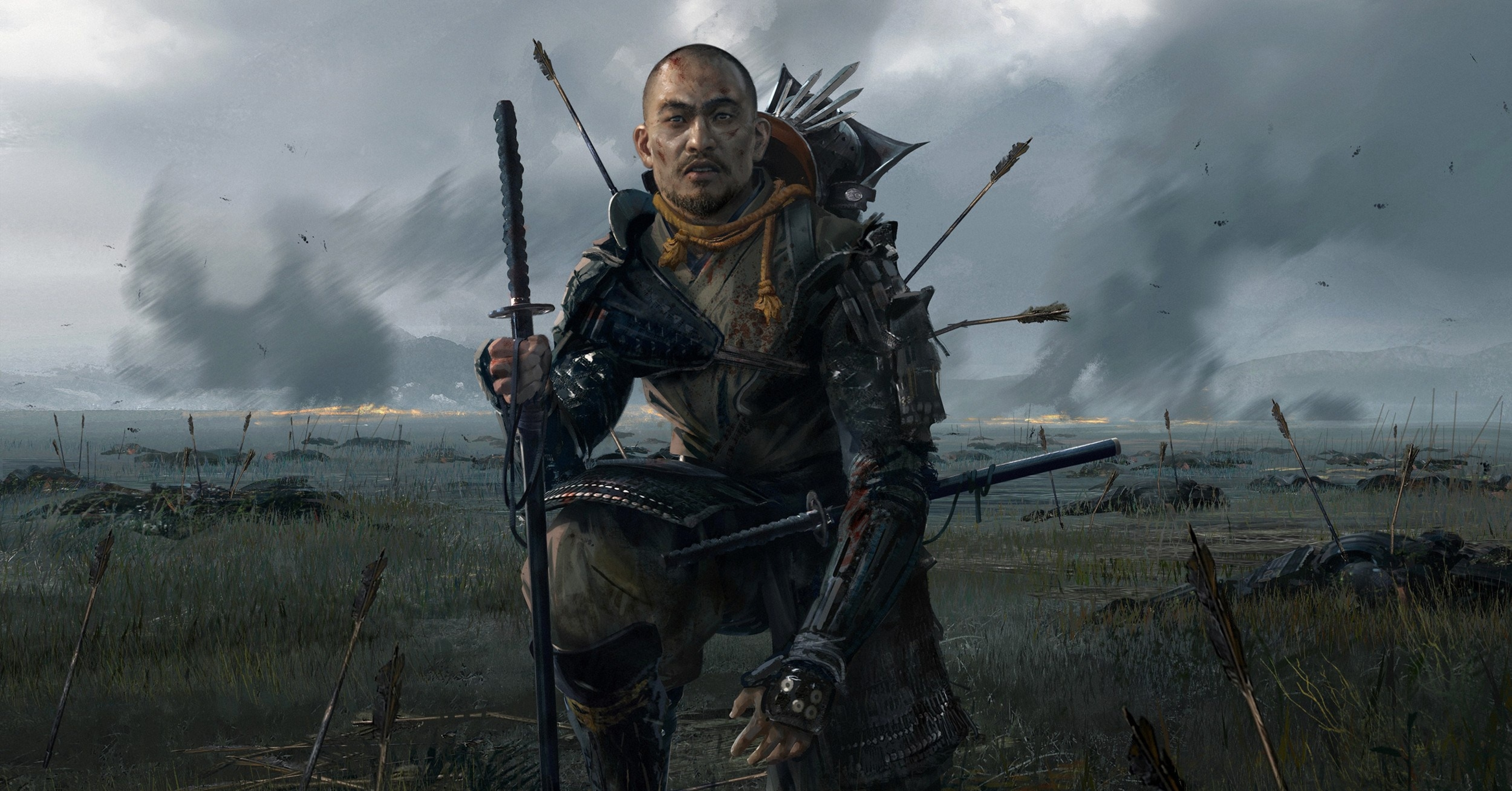 5120x2680 Resolution Defeated Samurai Ghost of Tsushima 5120x2680 ...