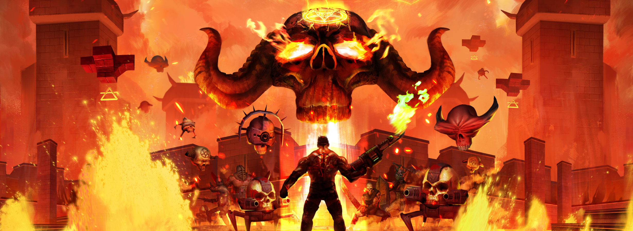 2460x900 Resolution Demon Pit Game 2460x900 Resolution Wallpaper ...