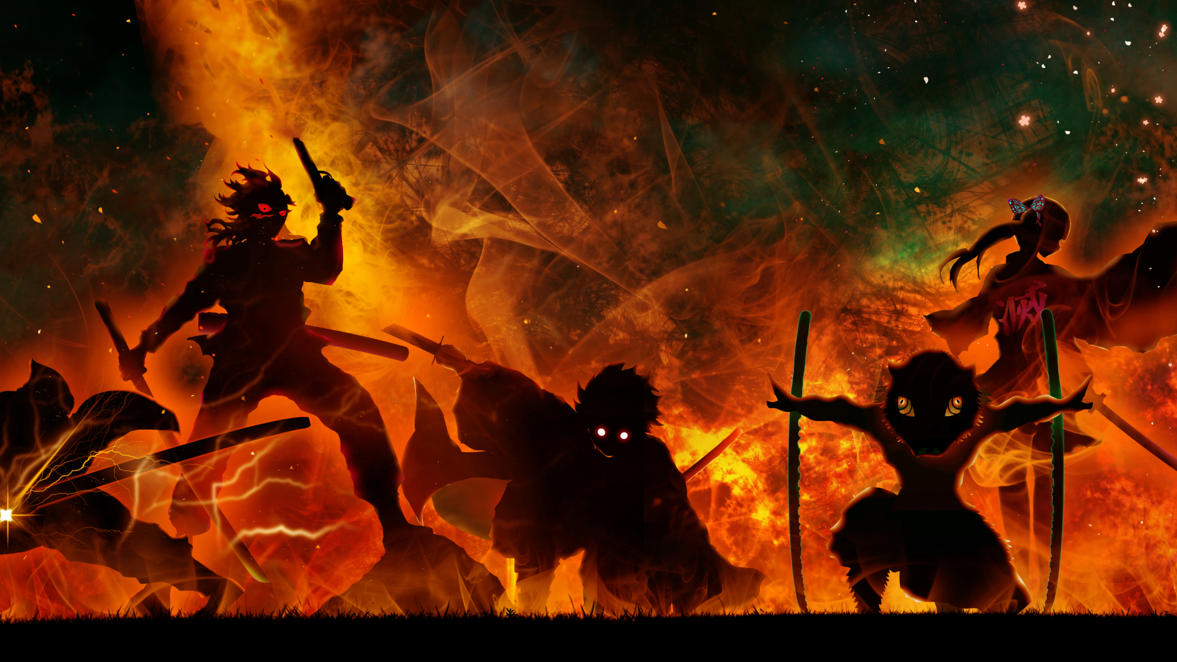 3840x2160 Resolution Demon Slayer Art 4K Wallpaper Wallpapers Den