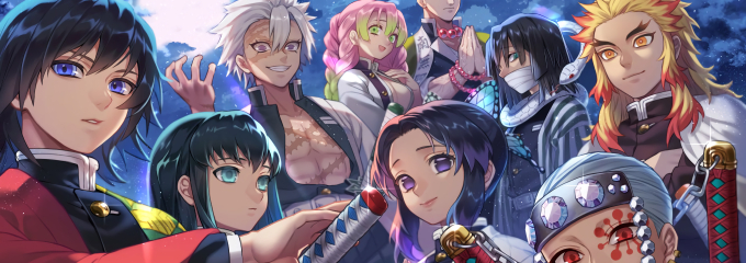 680x240 Demon Slayer Kimetsu No Yaiba 4k Characters Key Art 680x240 ...
