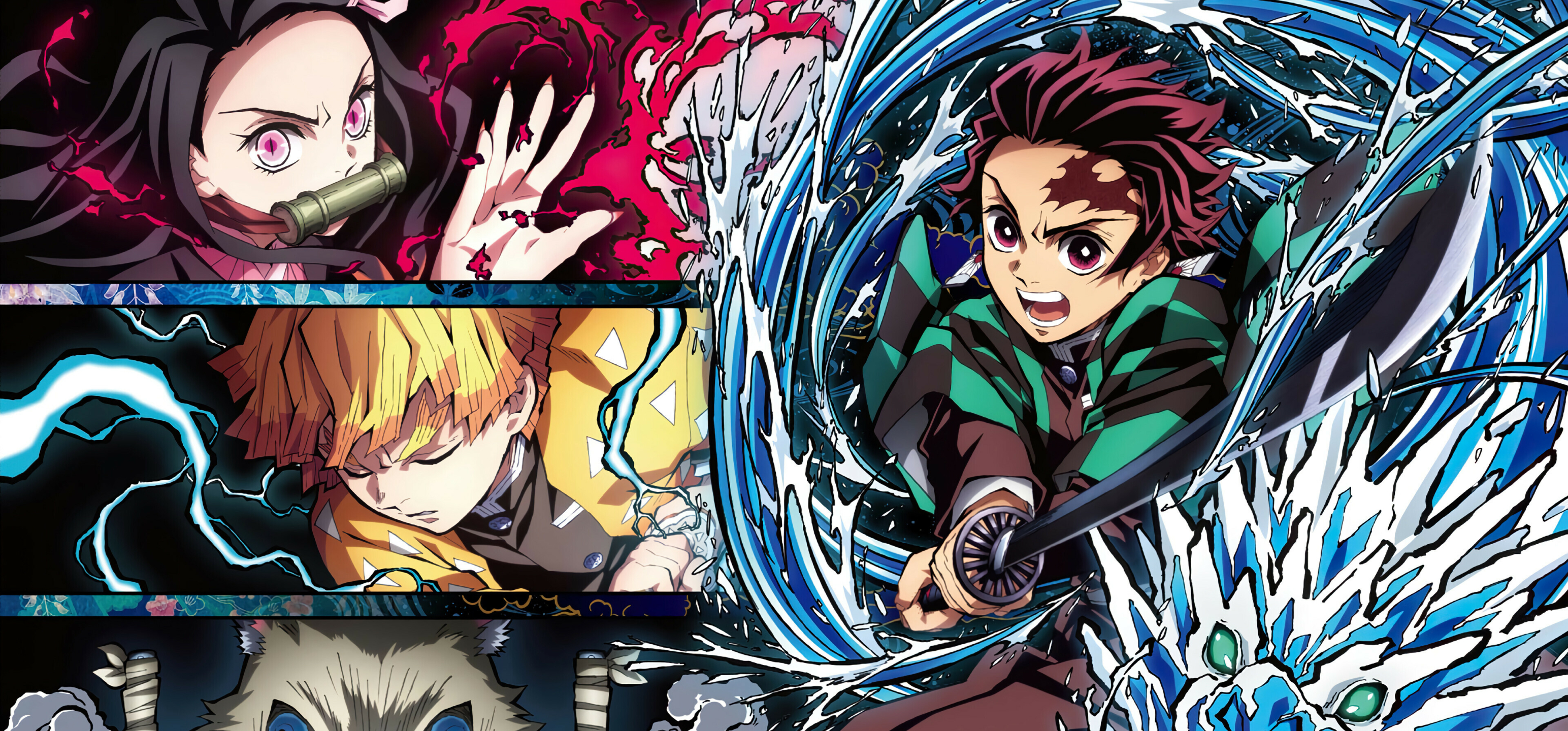3088x1440 Resolution Demon Slayer Kimetsu No Yaiba 4k Poster 3088x1440 ...