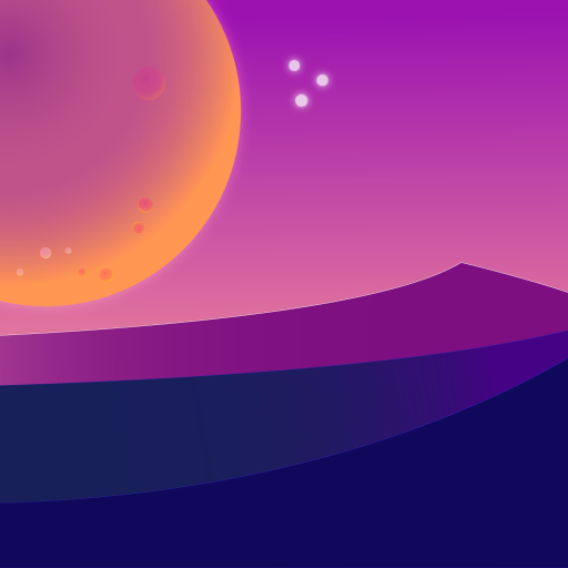 512x512 Desert 4K Night Illustration 512x512 Resolution Wallpaper, HD ...