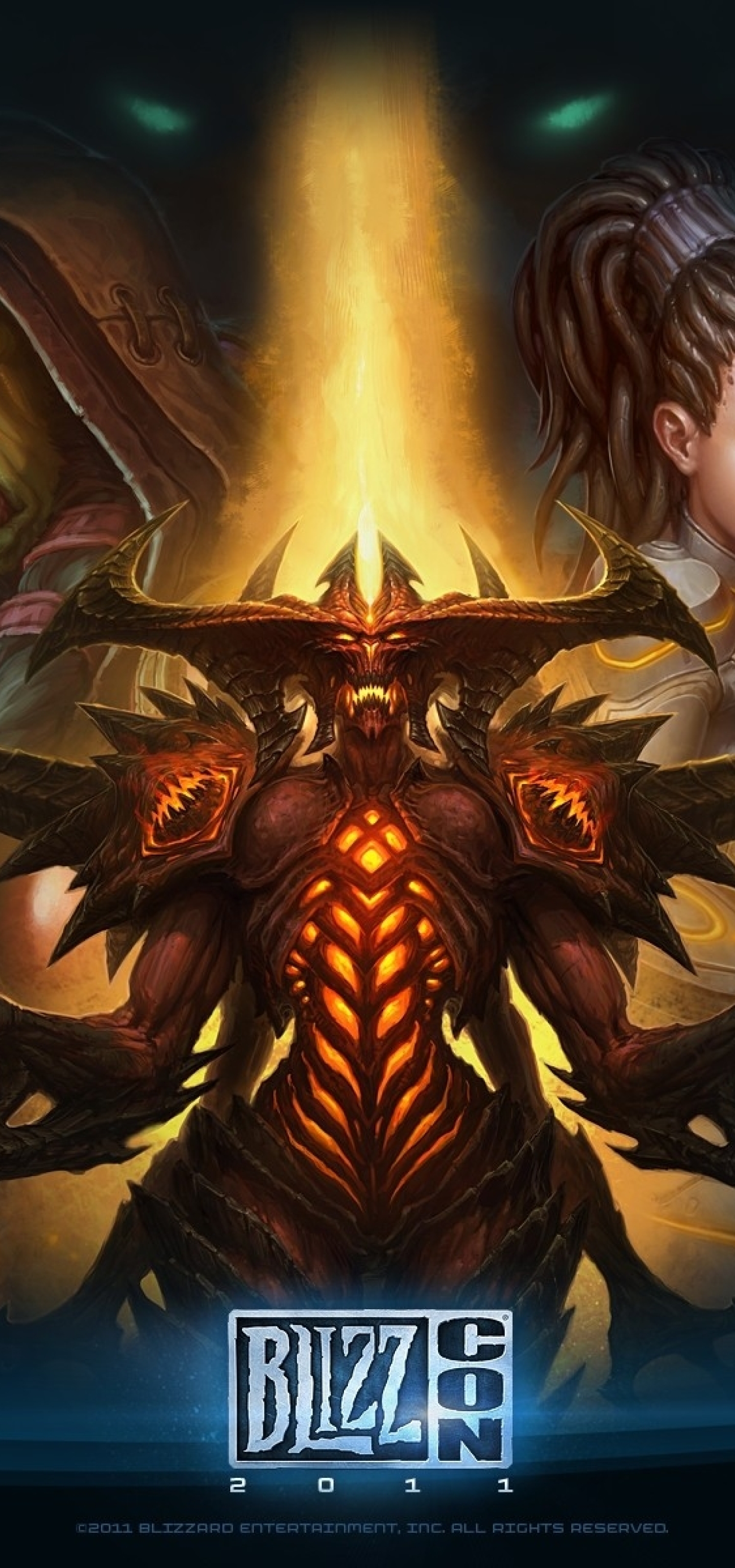 1500x3200 Resolution diablo 3, characters, fire 1500x3200 Resolution ...