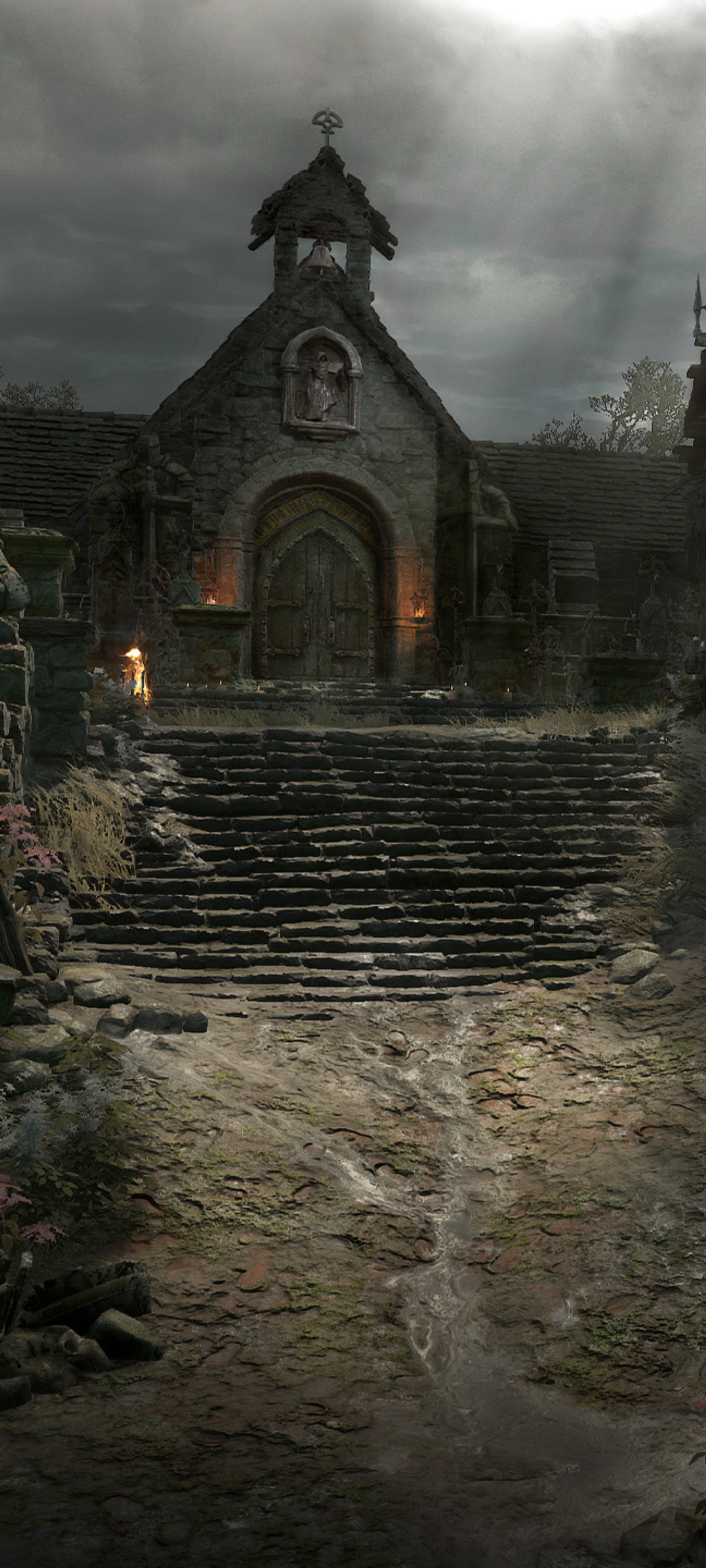 1840x4089 Resolution Diablo IV HD Castle 1840x4089 Resolution Wallpaper ...
