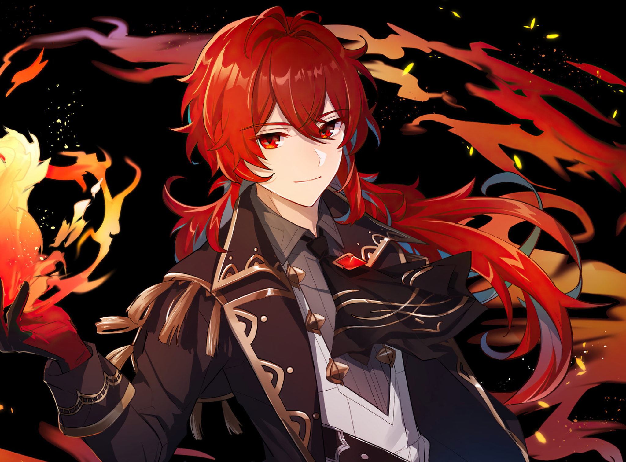 2048x1512 Diluc Genshin Impact Digital Art 2048x1512 Resolution ...