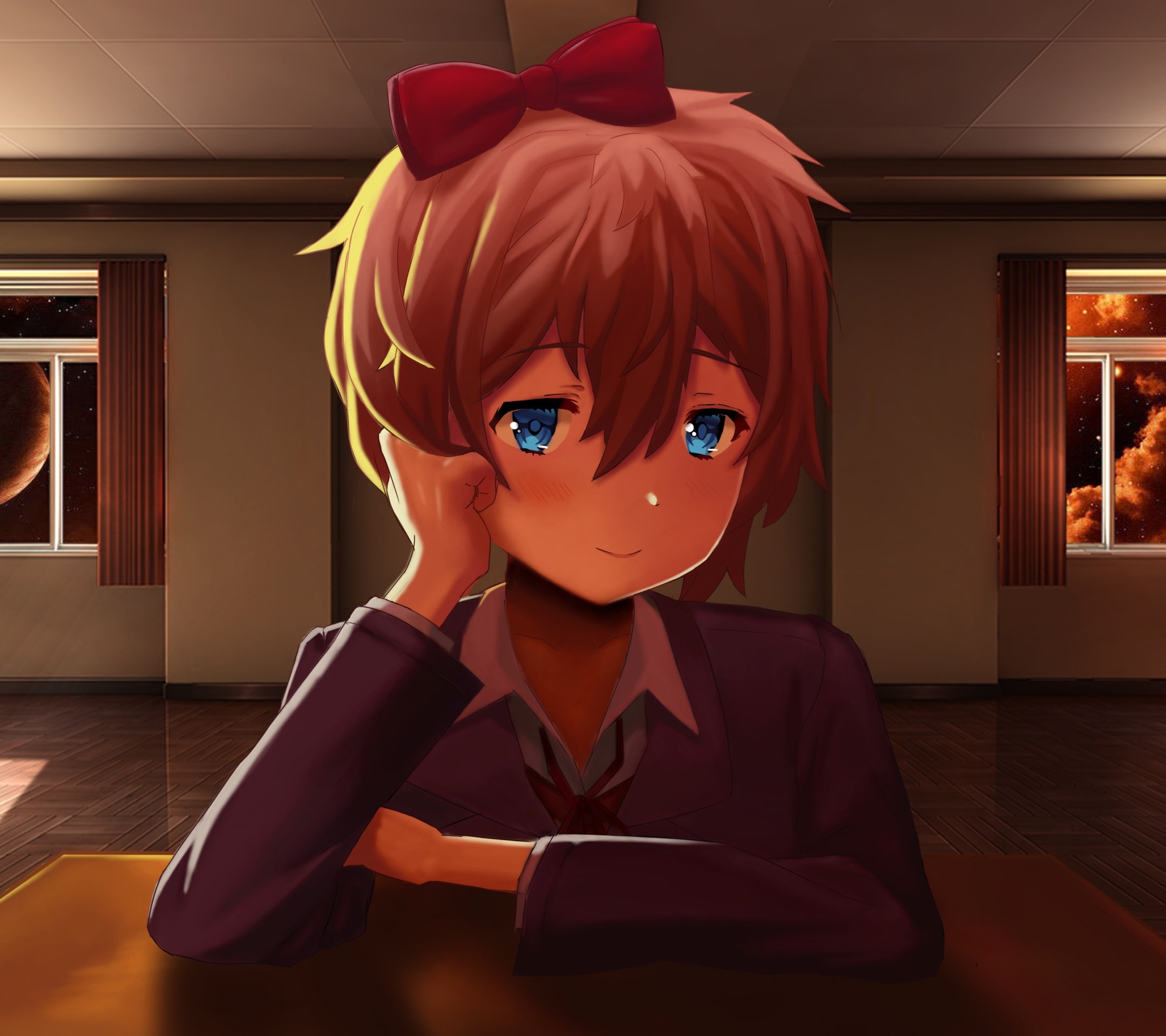 2160x1920 Resolution Doki Doki Literature Club Sayori 2160x1920 ...