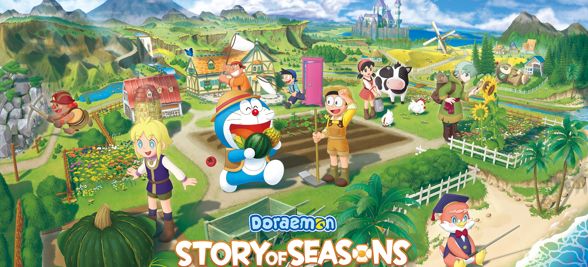 1980x900 Resolution Doraemon Story Of Seasons: Friends Of The Great ...
