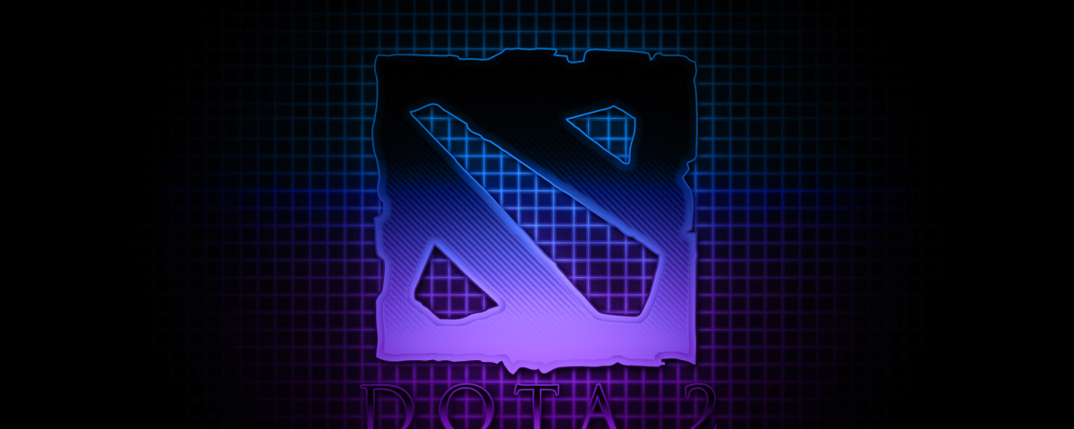 1200x480 Resolution dota 2, logo, neon 1200x480 Resolution Wallpaper ...