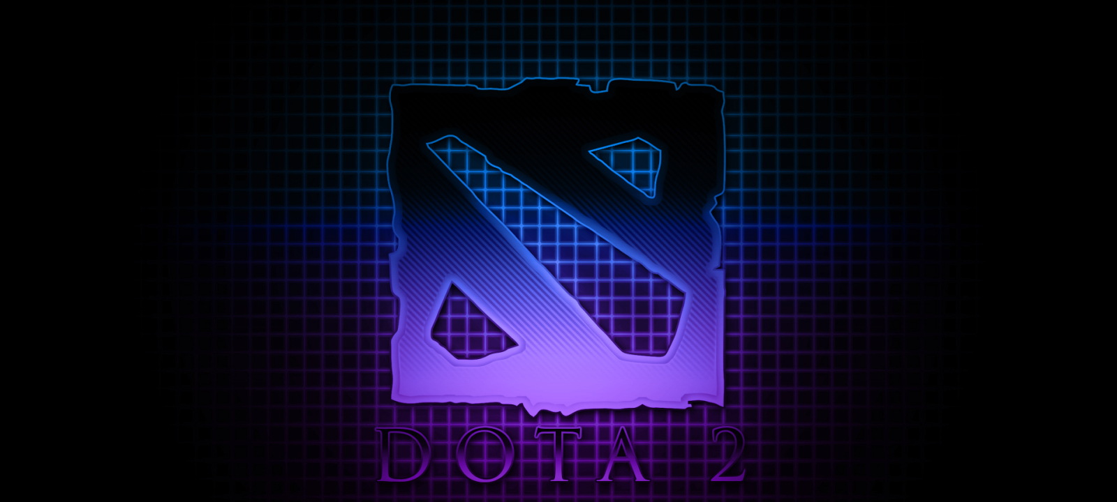 1600x720 Resolution dota 2, logo, neon 1600x720 Resolution Wallpaper ...