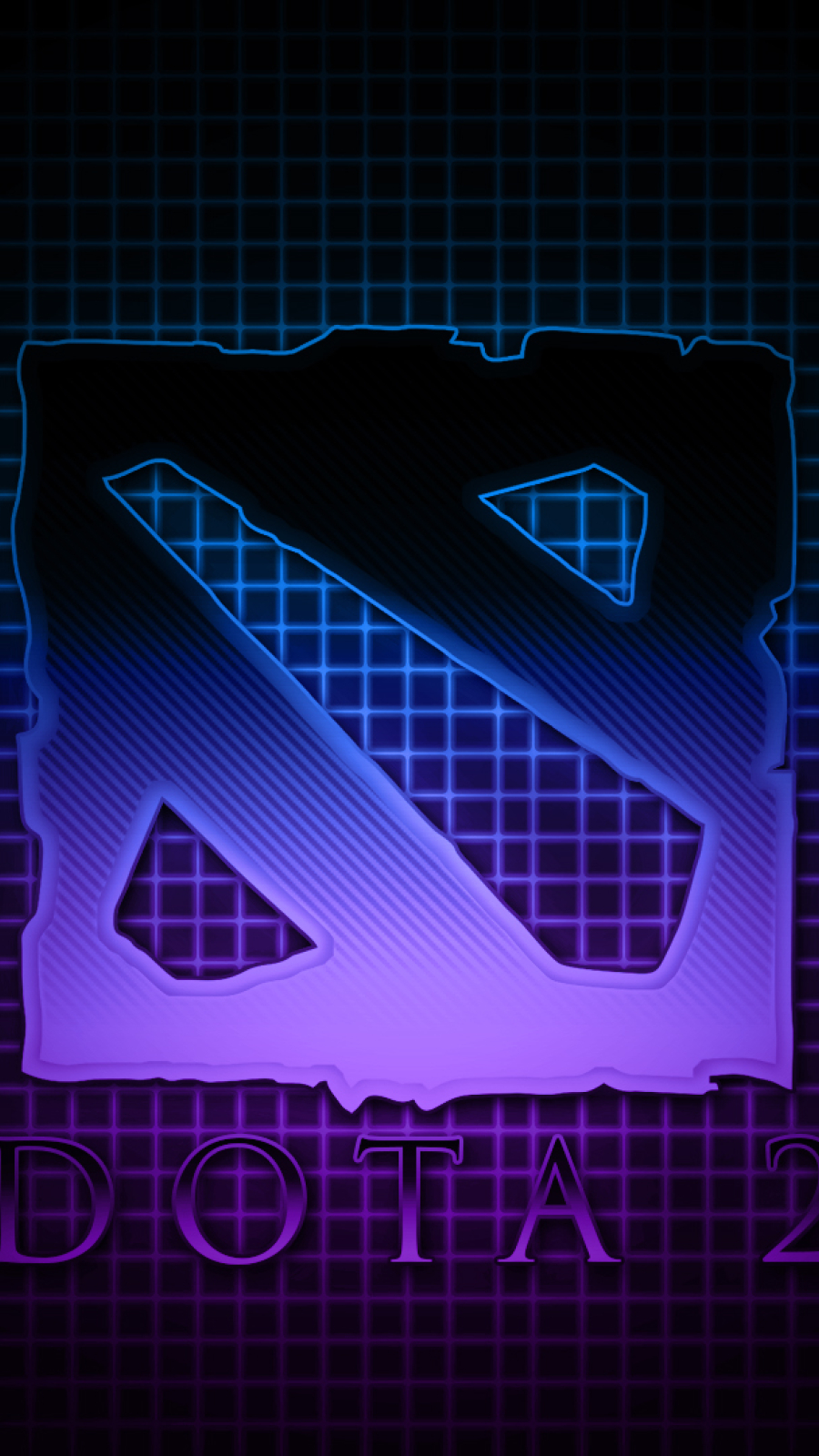 900x1600 Resolution dota 2, logo, neon 900x1600 Resolution Wallpaper ...