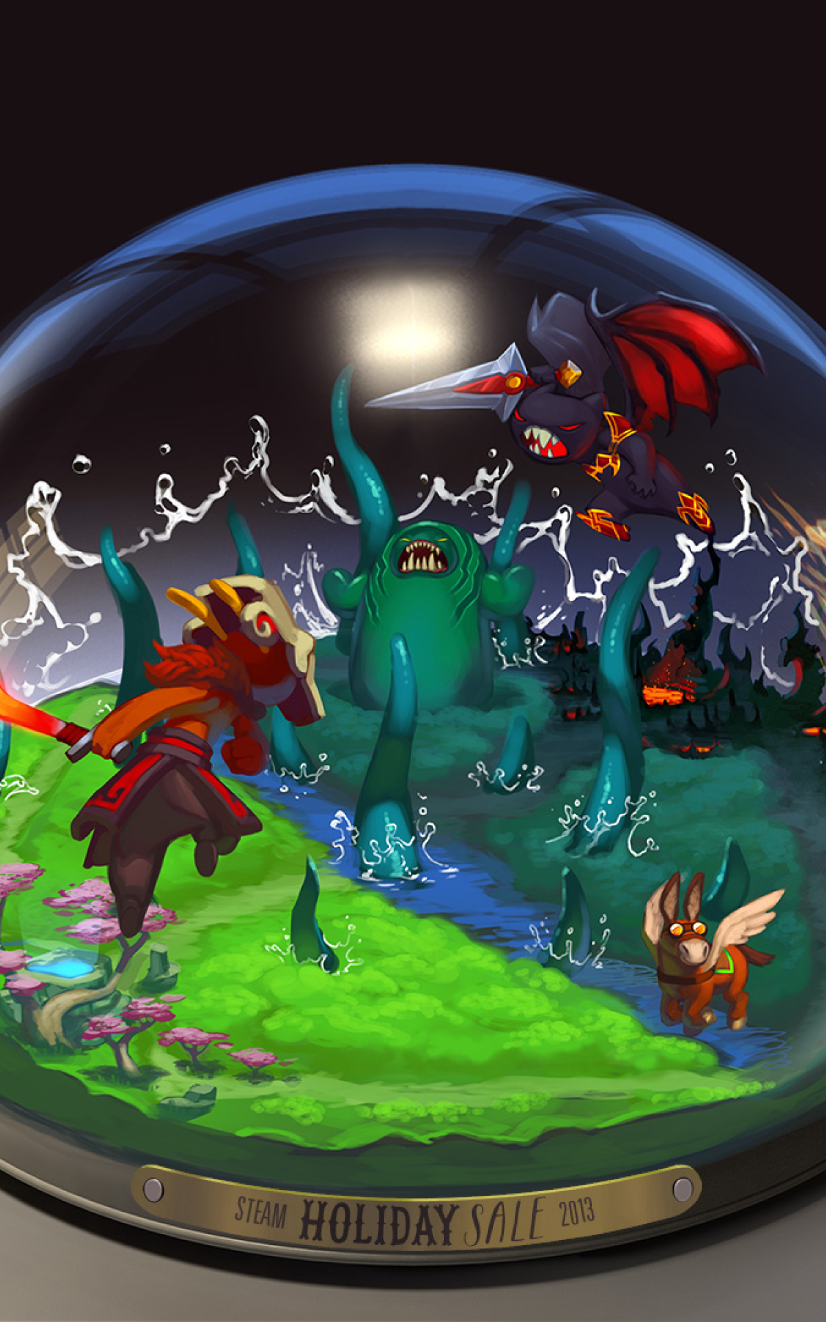 1200x1920 dota 2, snow globe, toy 1200x1920 Resolution Wallpaper, HD ...