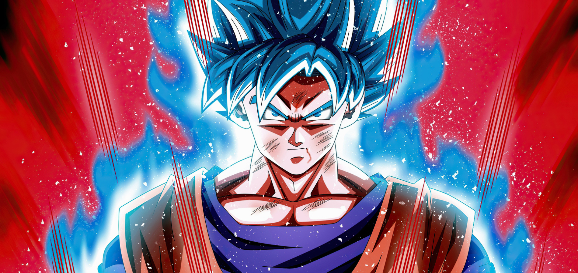 1900x900 Dragon Ball HD Goku Super Saiyan Blue 1900x900 Resolution ...