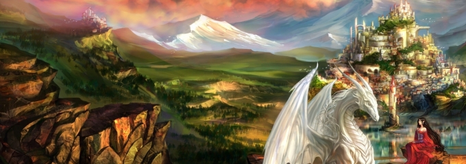 680x240 Resolution dragon, castle, princess 680x240 Resolution ...